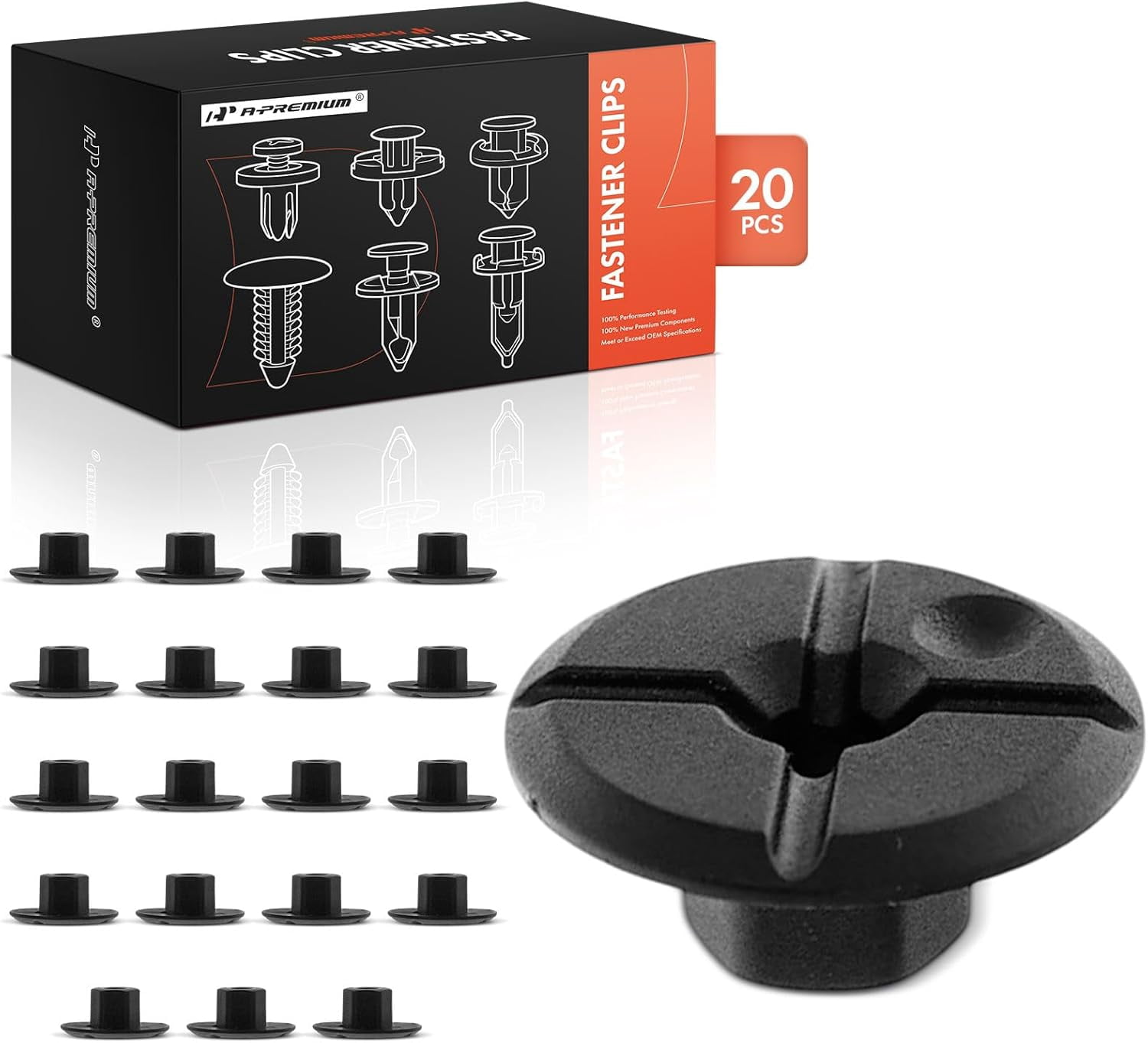A-Premium 20-Pack Car Retainer Fastener Push Pin Clips Compatible with ...