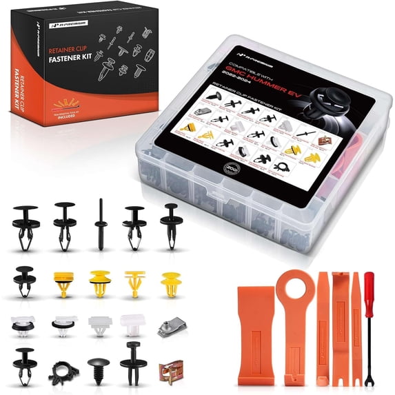 A-Premium 200PCS Bumper Retainer Clips Plastic Rivets Push Retainer Kit ...