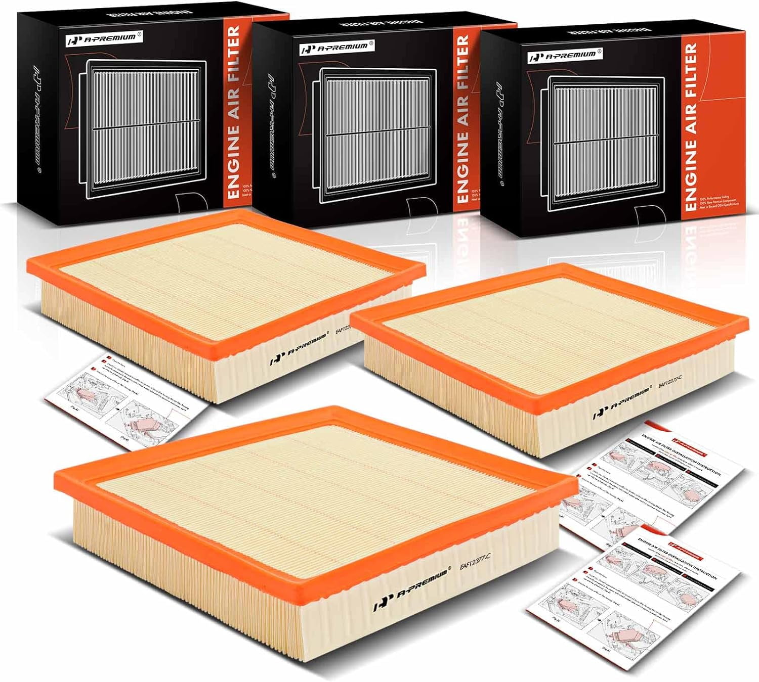 A-Premium 3-PC Engine Air Filter Compatible with Lexus ES350 & Toyota ...