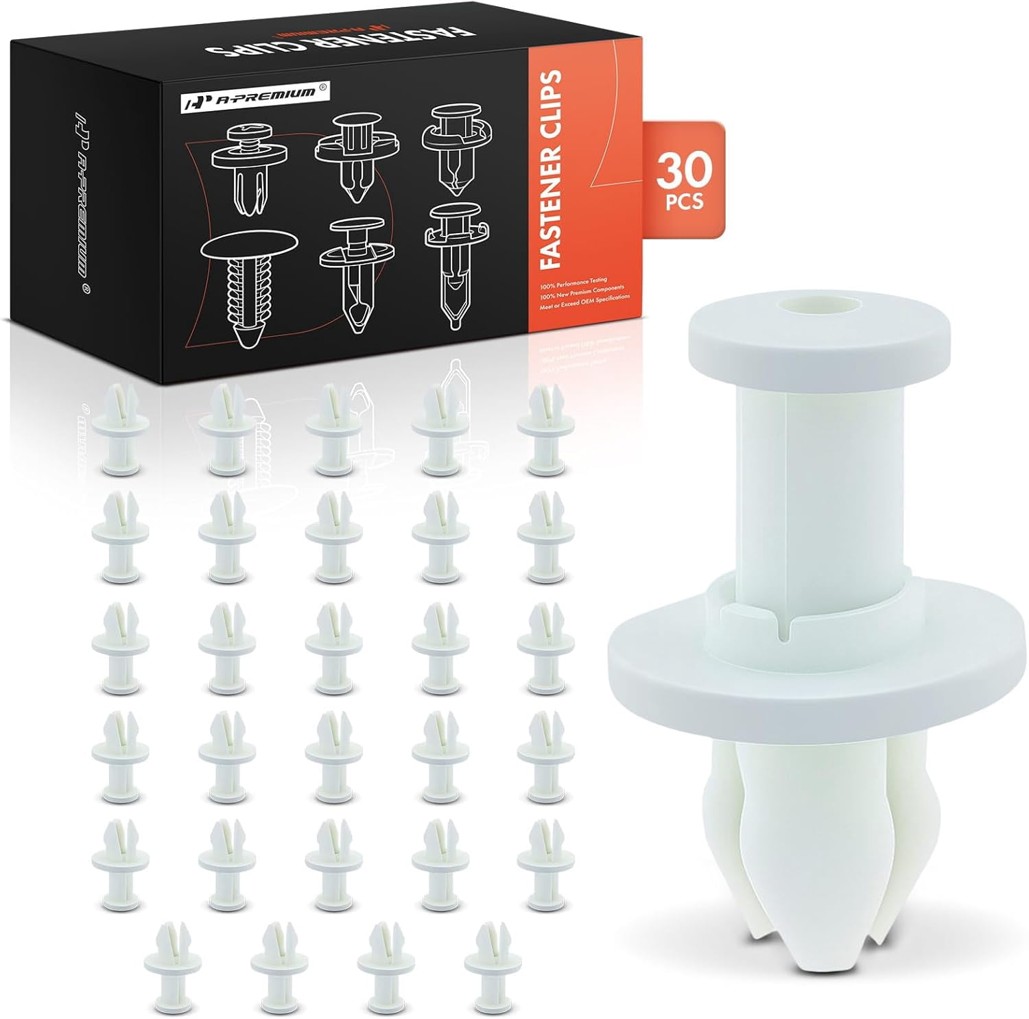 A-Premium 30 PCS Lower Bumper Deflector Clips Push-Type Compatible with ...