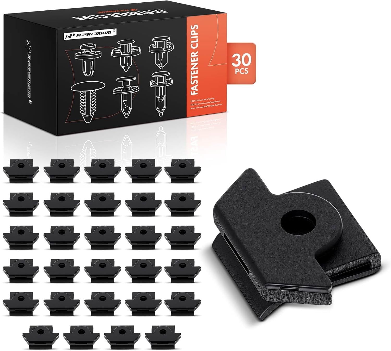 A-Premium 30 PCS Splash Shield Car Retainer Fastener Push Pin Clips ...