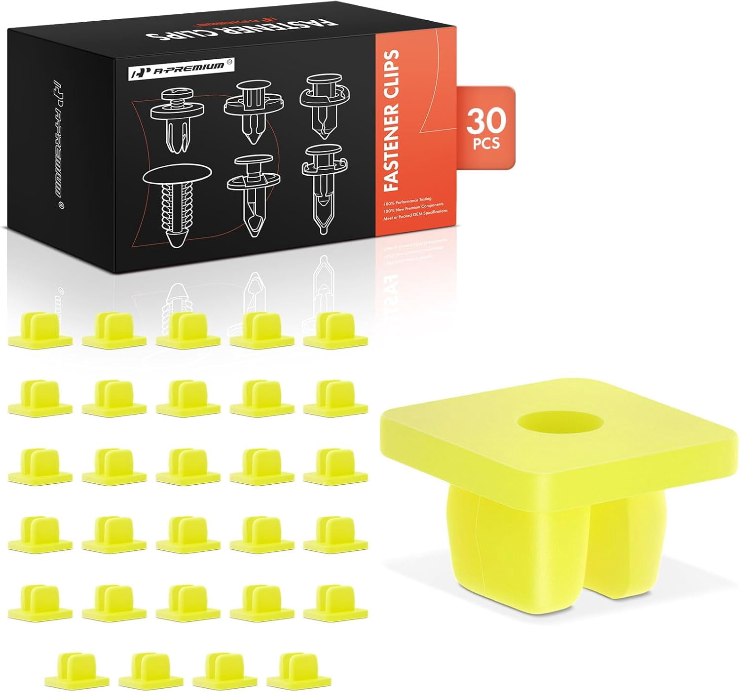 A-Premium 30-Pack Trim Panel Car Retainer Fastener Push Pin Clips ...