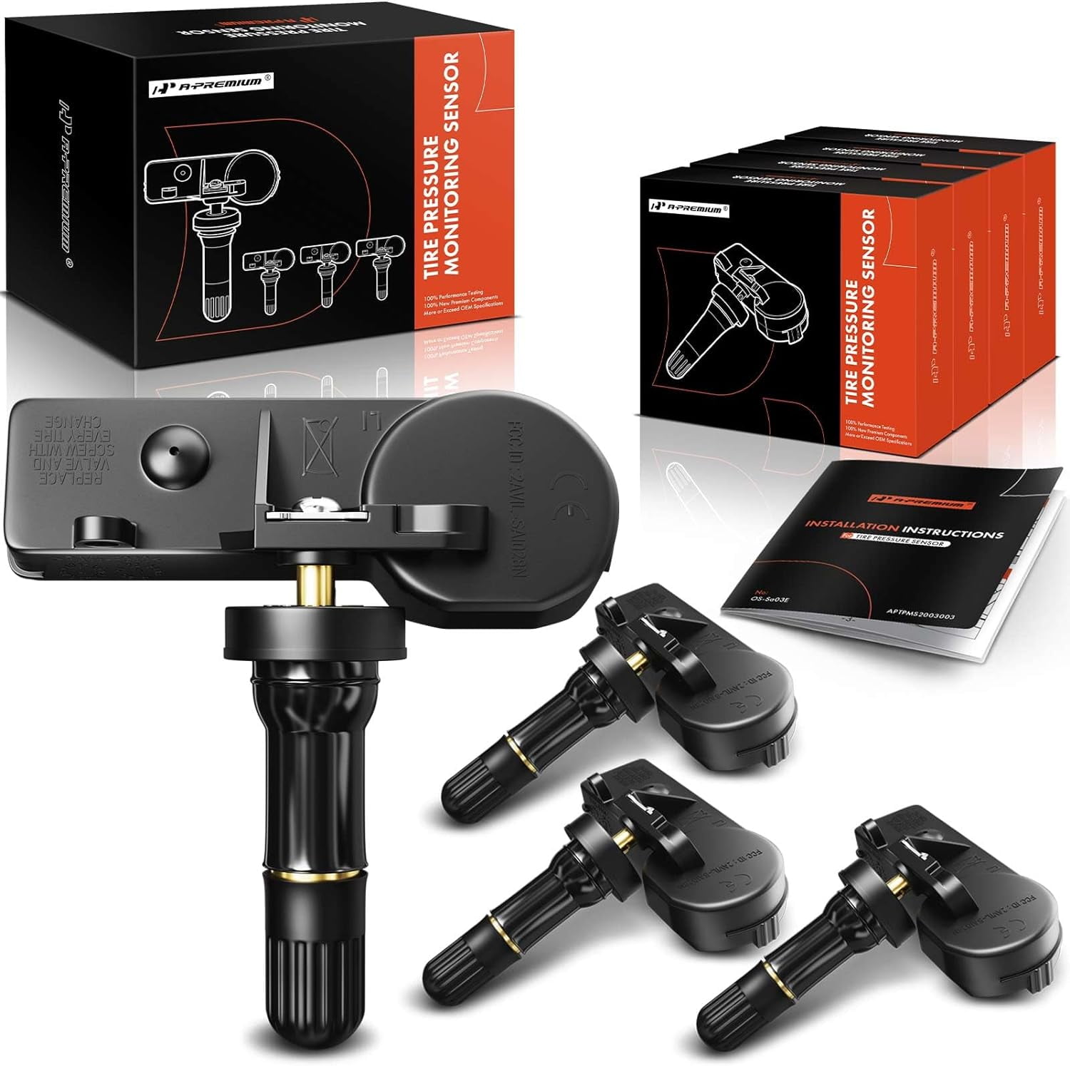 A-Premium 315MHz Tire Pressure Monitoring System Sensor TPMS Compatible ...