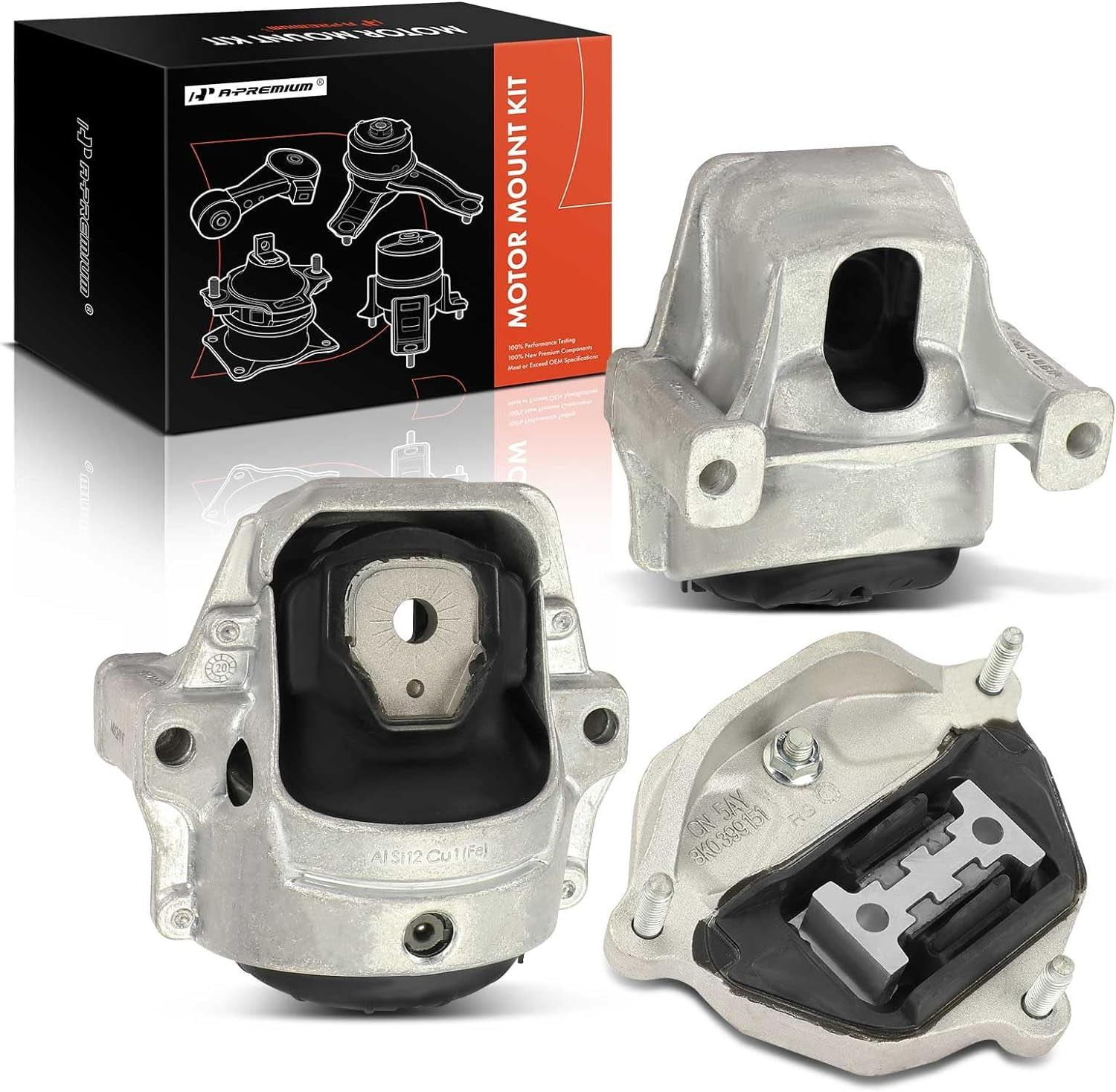 A-Premium 3PCS Engine Motor Mount and Transmission Mount Kit Compatible ...
