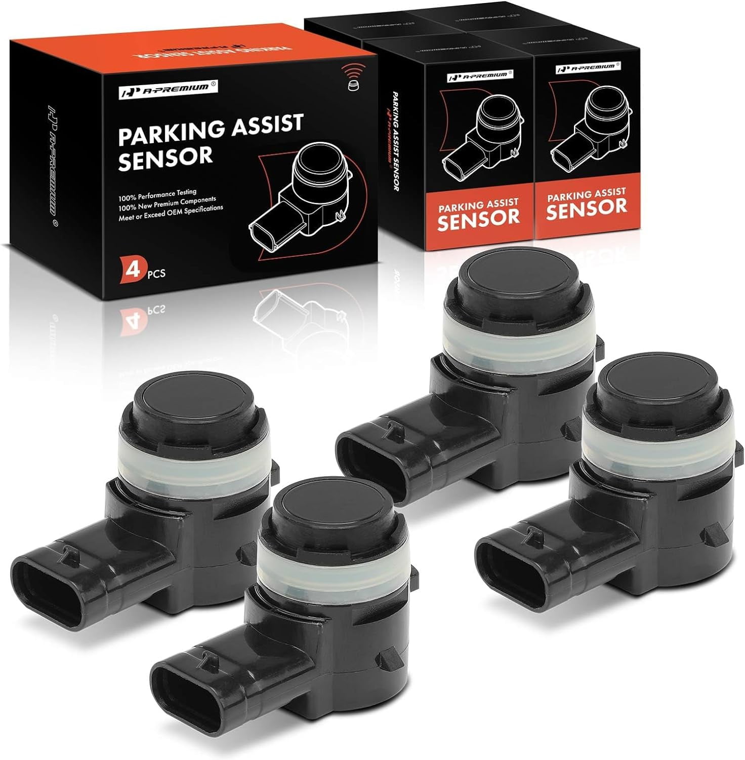 A-Premium 4-PC Front Outer Reverse Backup Parking Assist Sensor ...