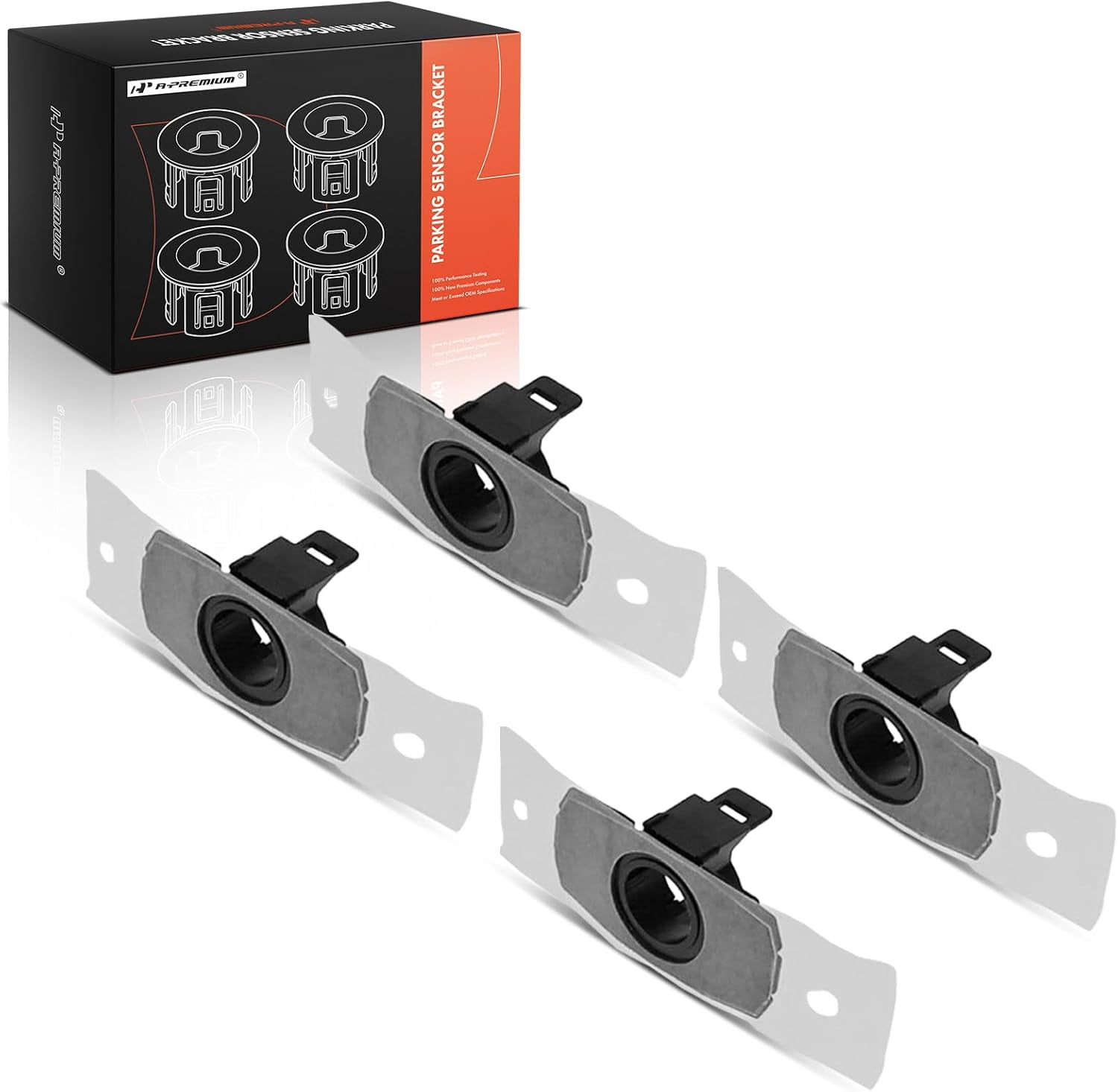 A-Premium 4-PC Parking Assist Sensor Retainer Bezels Compatible with ...