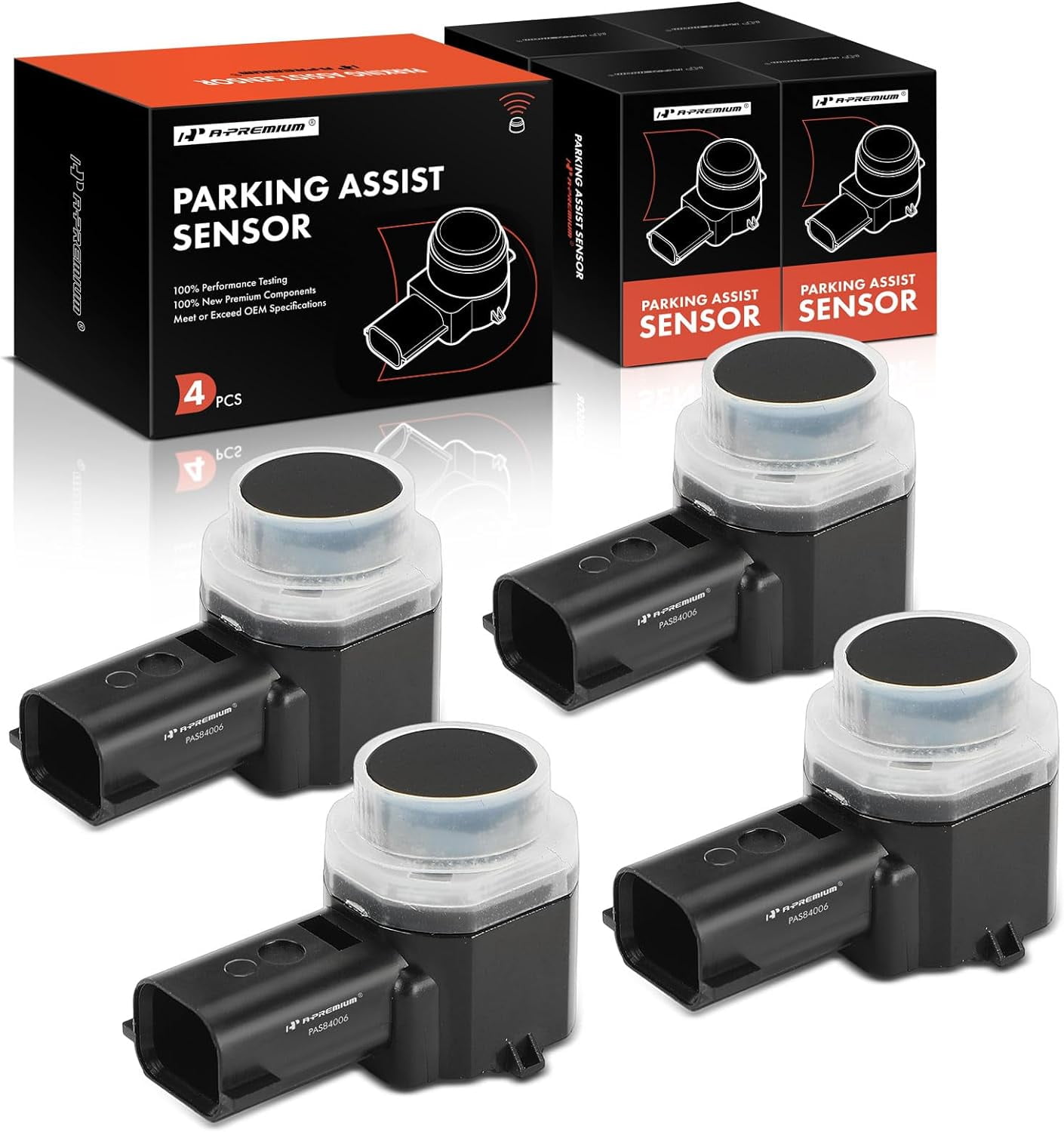 A-Premium 4-PC Rear Reverse Backup Parking Assist Sensor Compatible ...