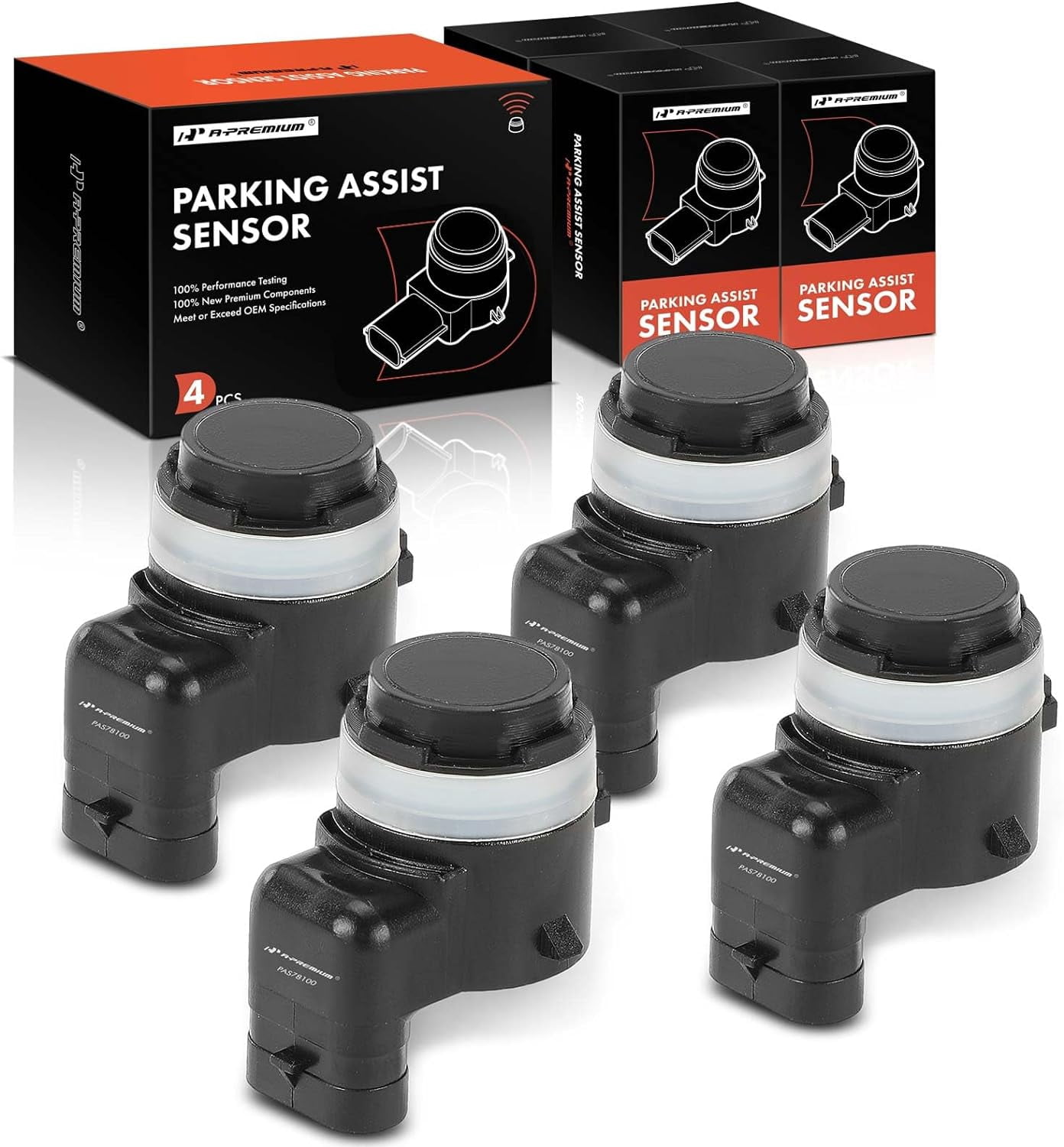 A-Premium 4-PC Reverse Backup Parking Assist Sensor Compatible with ...