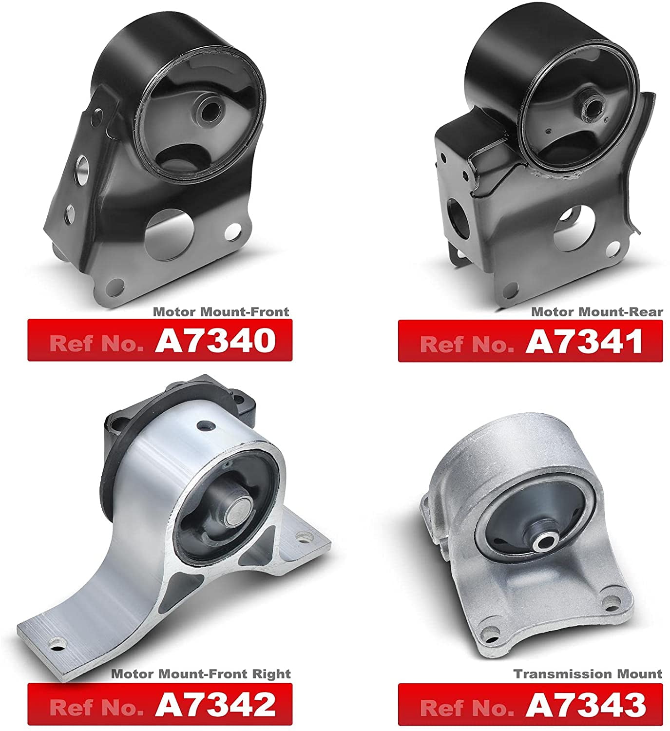 A-Premium 4PCS Engine Motor Transmission Mount Compatible with Nissan ...