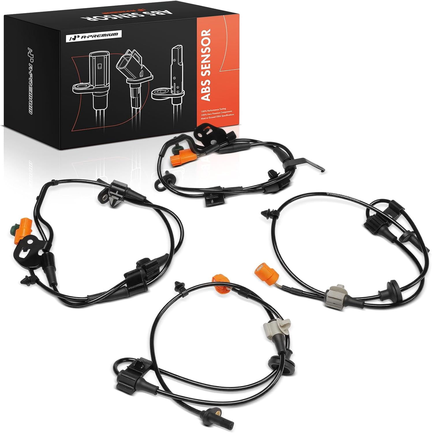 A-Premium 4PCS Front & Rear ABS Wheel Speed Sensor Compatible with ...