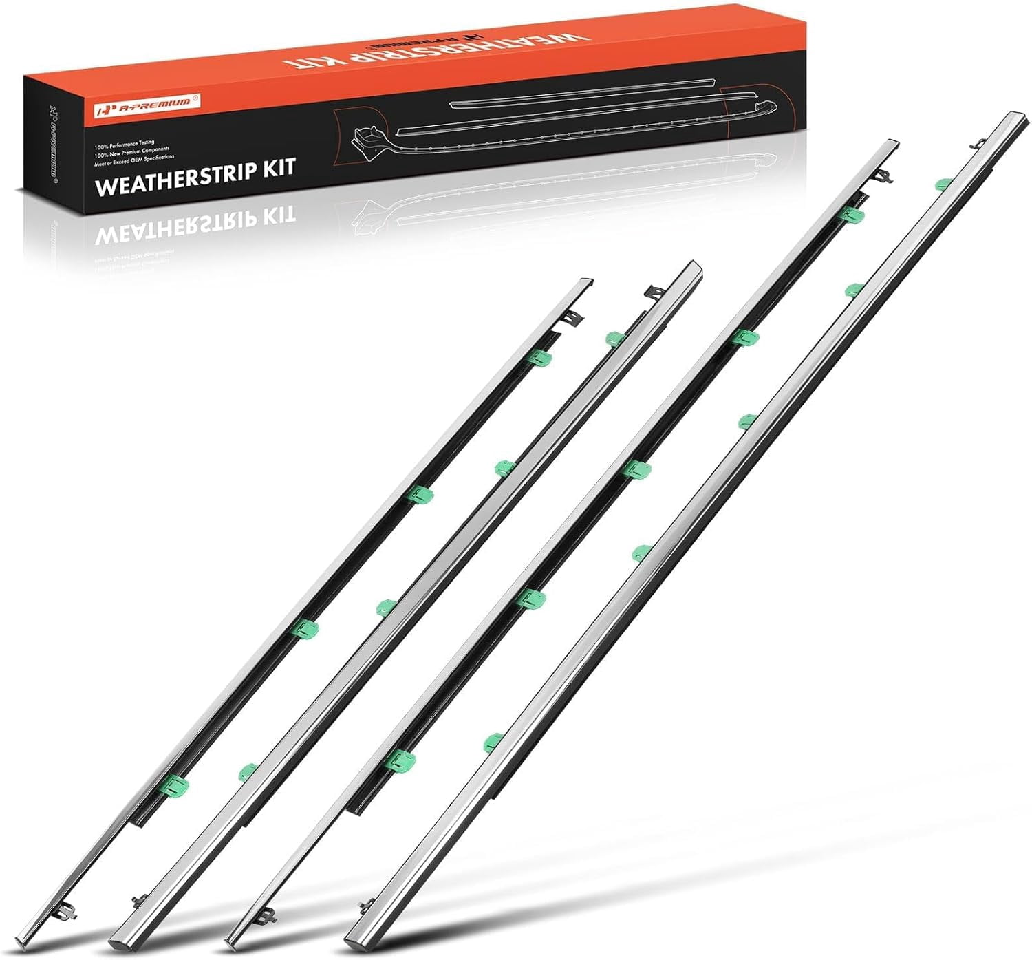 A-Premium 4PCS Window Molding Trim Weather Stripping Kit Compatible ...