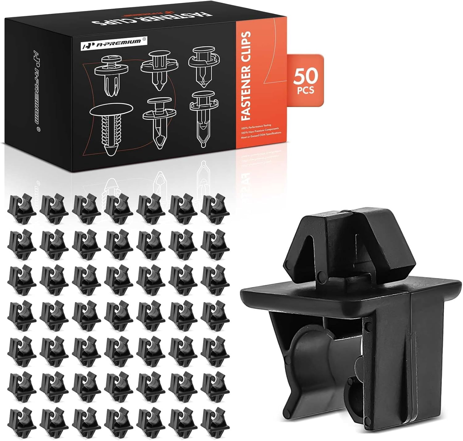 A-Premium 50 PCS Trunk Lid Hood Prop Rod Clip Retainers Compatible with ...