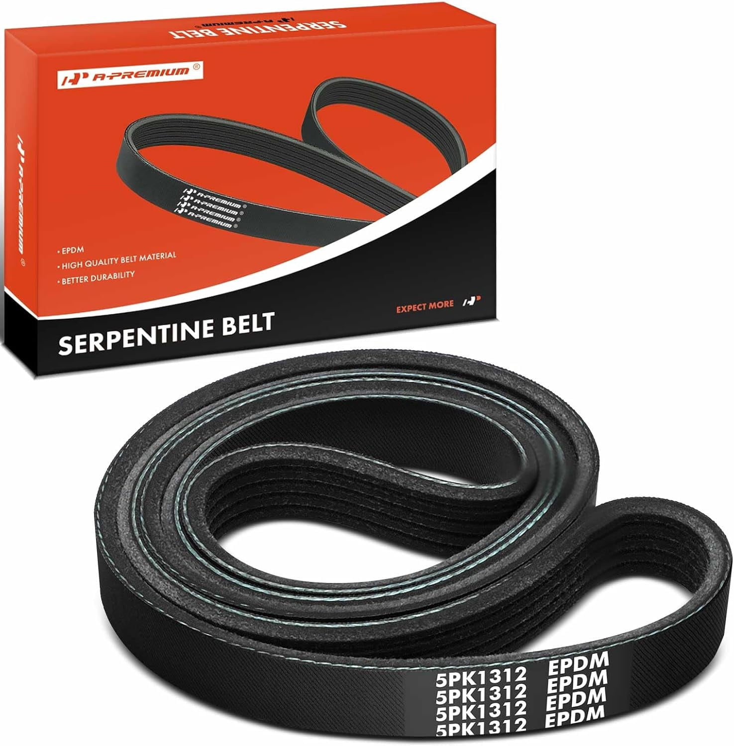 A-Premium 51.66 Inch Engine Serpentine Drive Belt Compatible with ...