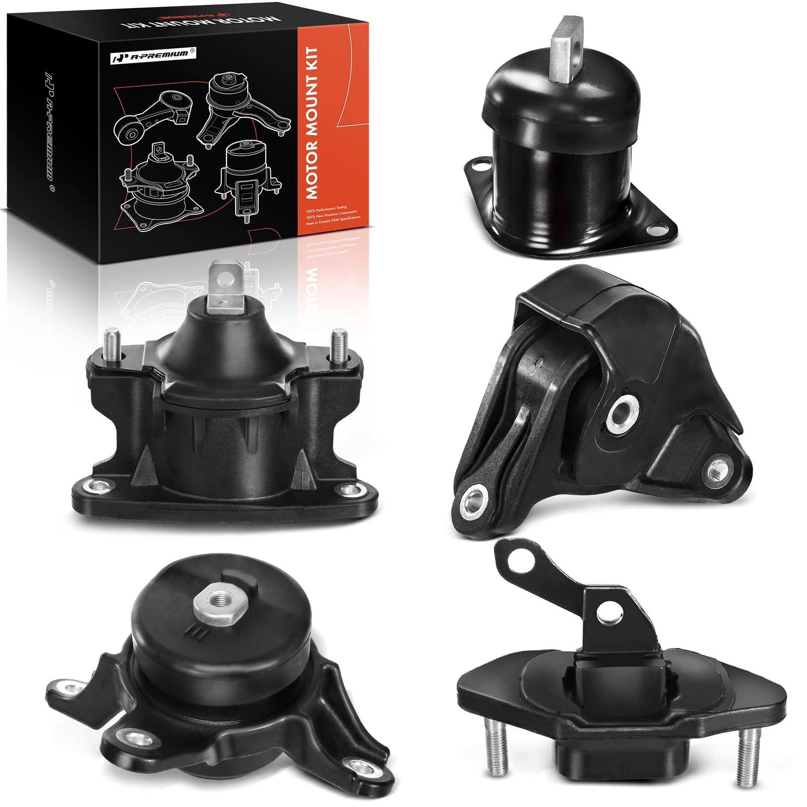 A-Premium 5PCS Engine & Transmission Mount Kits for Honda Accord 2008 ...