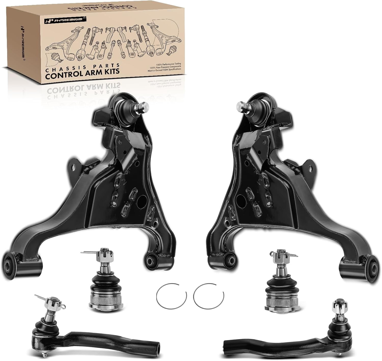 A-Premium 6Pcs Front Suspension Kit, Lower Control Arm Upper Ball Joint ...