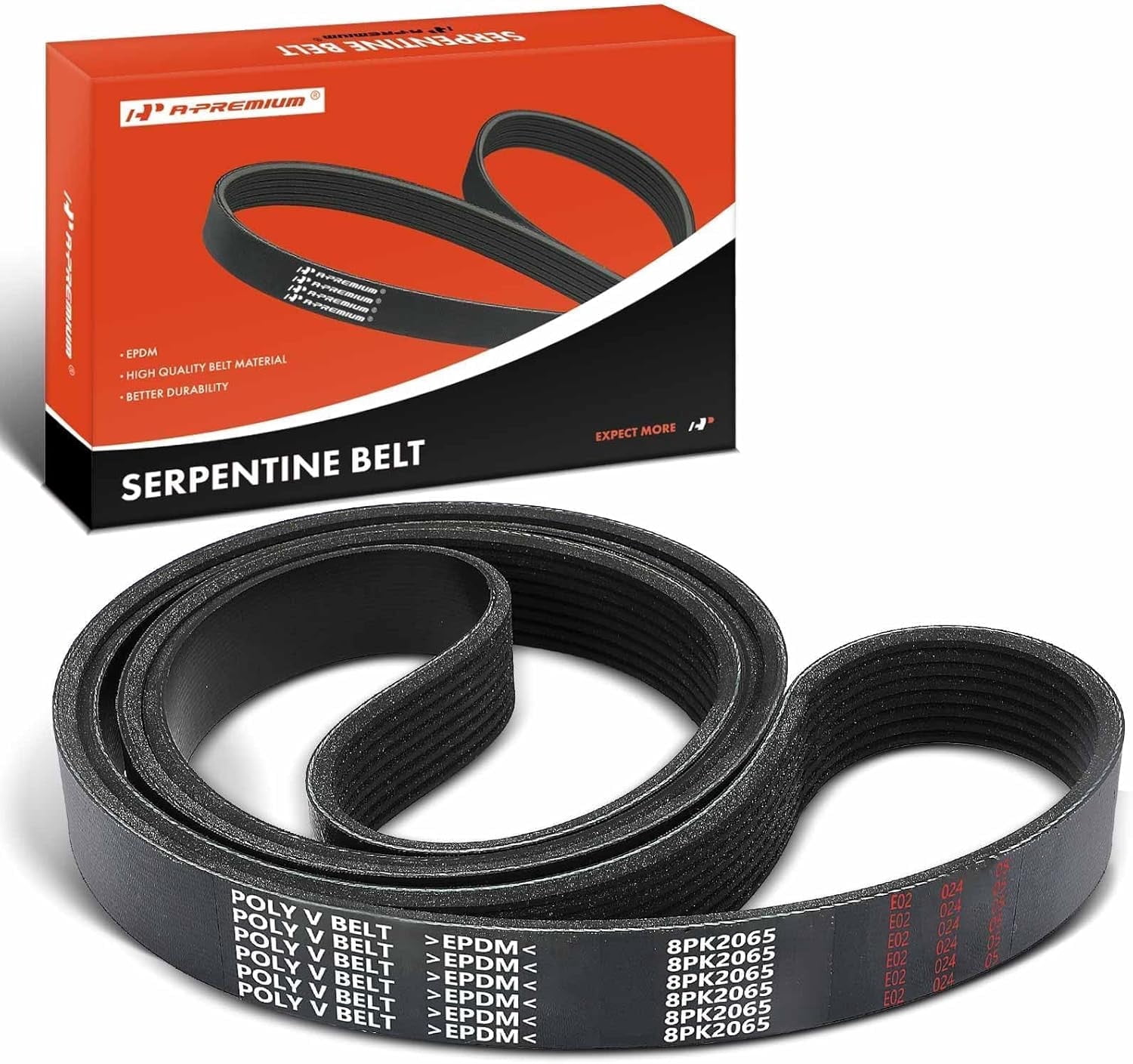 A-Premium 81.36 Inch Heavy-Duty Serpentine Drive Belt Compatible with ...