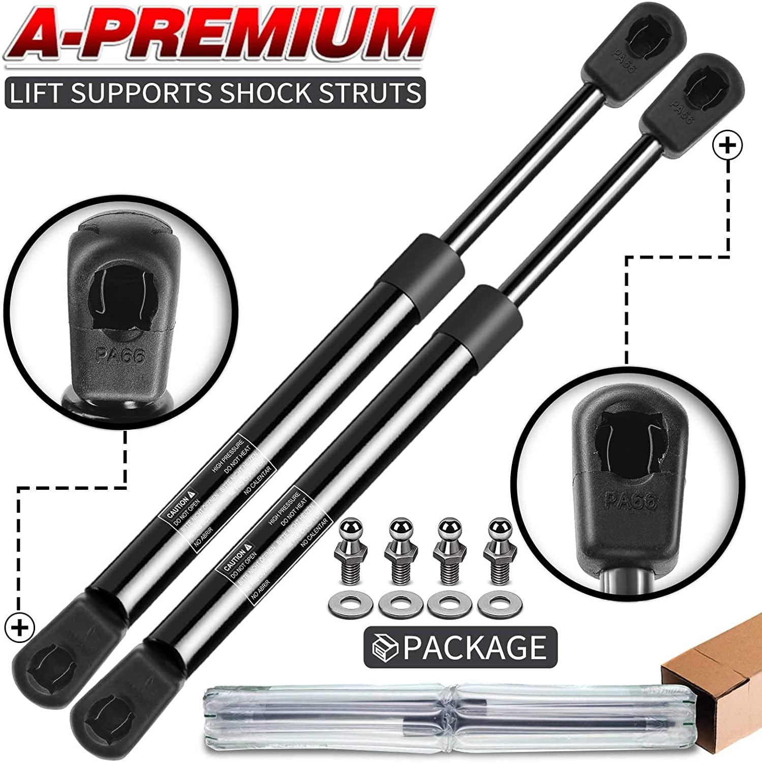 A-Premium 9.84 inch 22lb Universal Lift Supports Gas Spring Shock ...