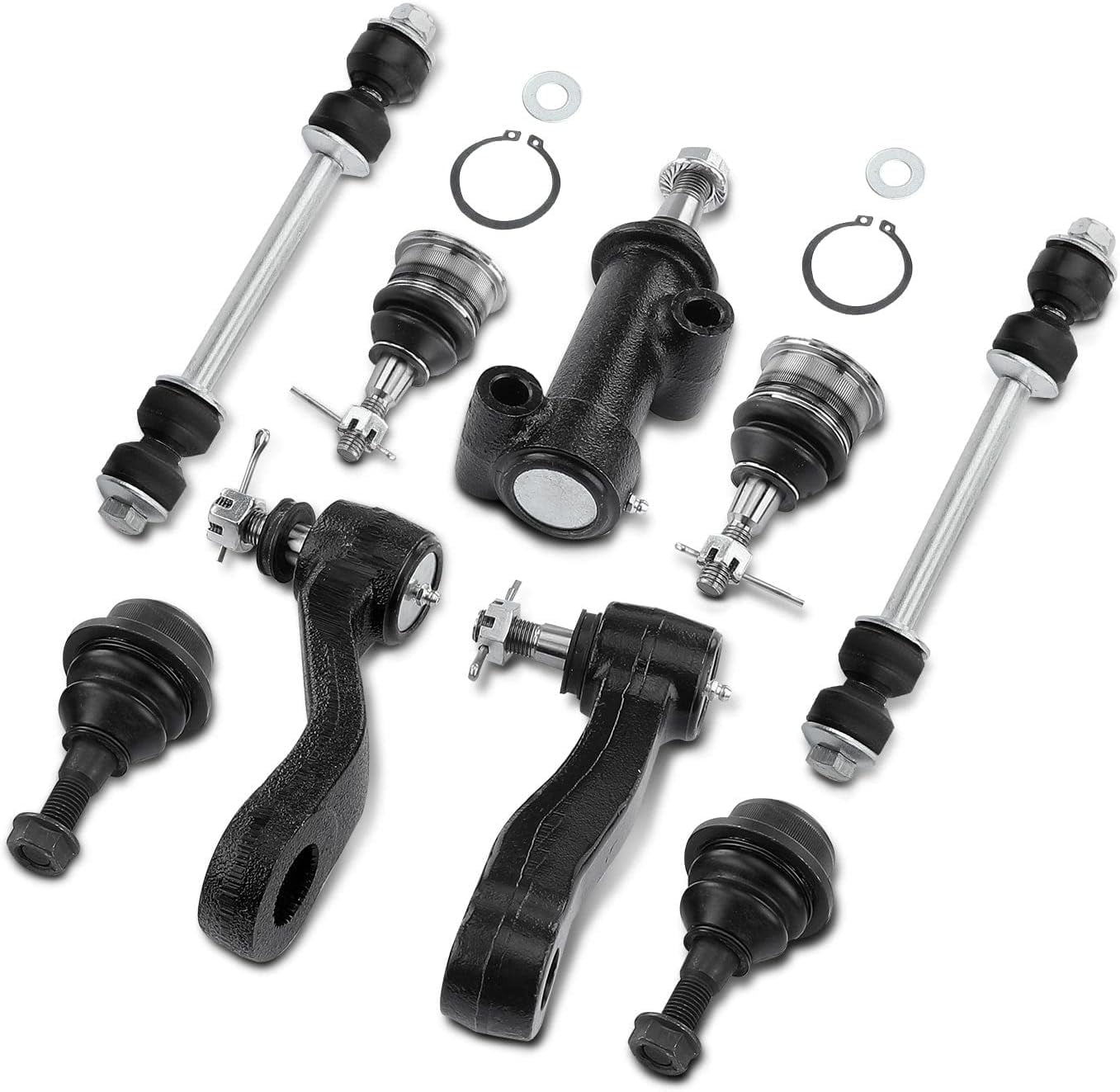 A-Premium 9Pcs Front Suspension Kit Sway Bar Link Ball Joint Idler Arm ...