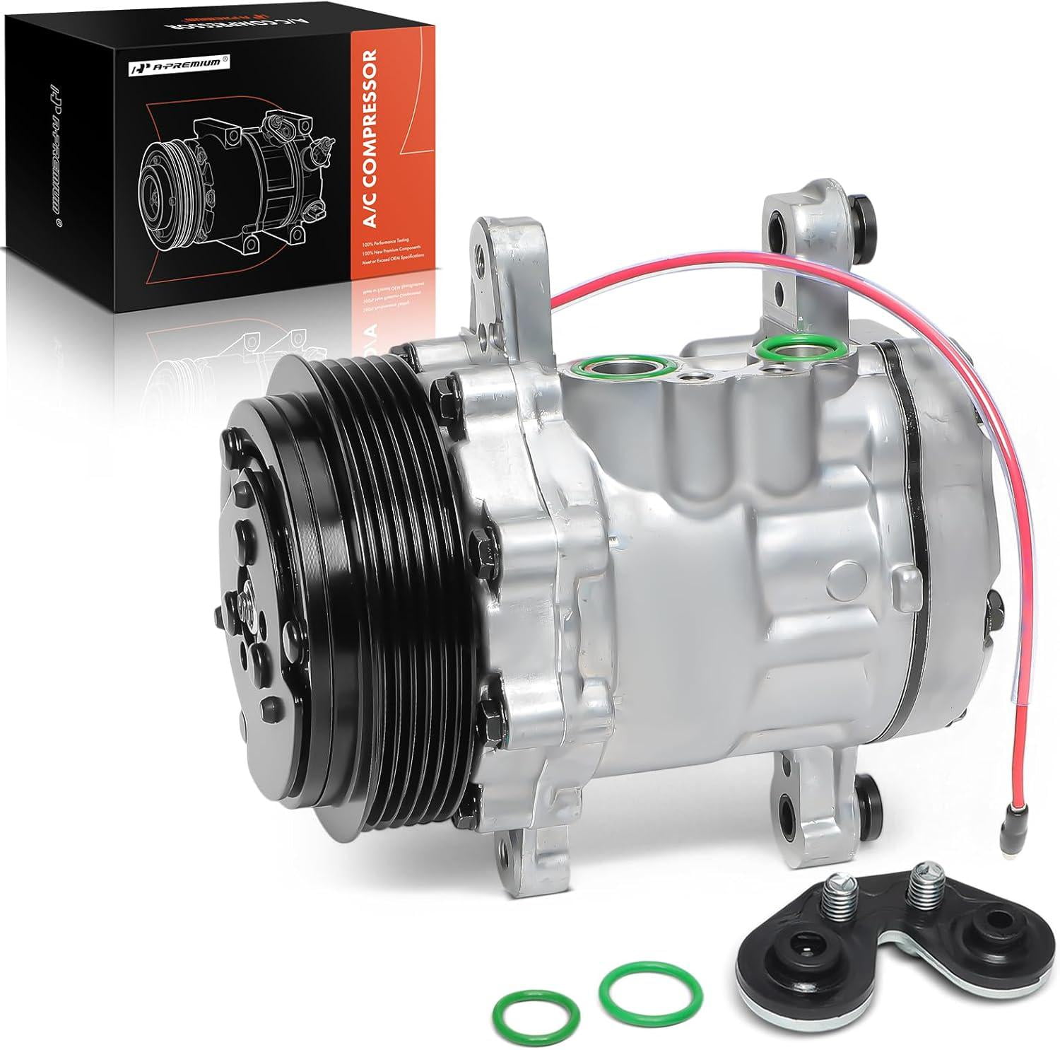 A-Premium A/C Compressor with Clutch Compatible with Freightliner ...
