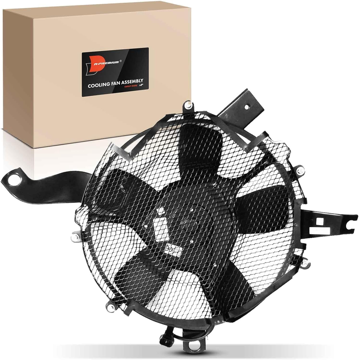 A-Premium A/C Condenser Fan Assembly Compatible with Select Mitsubishi ...