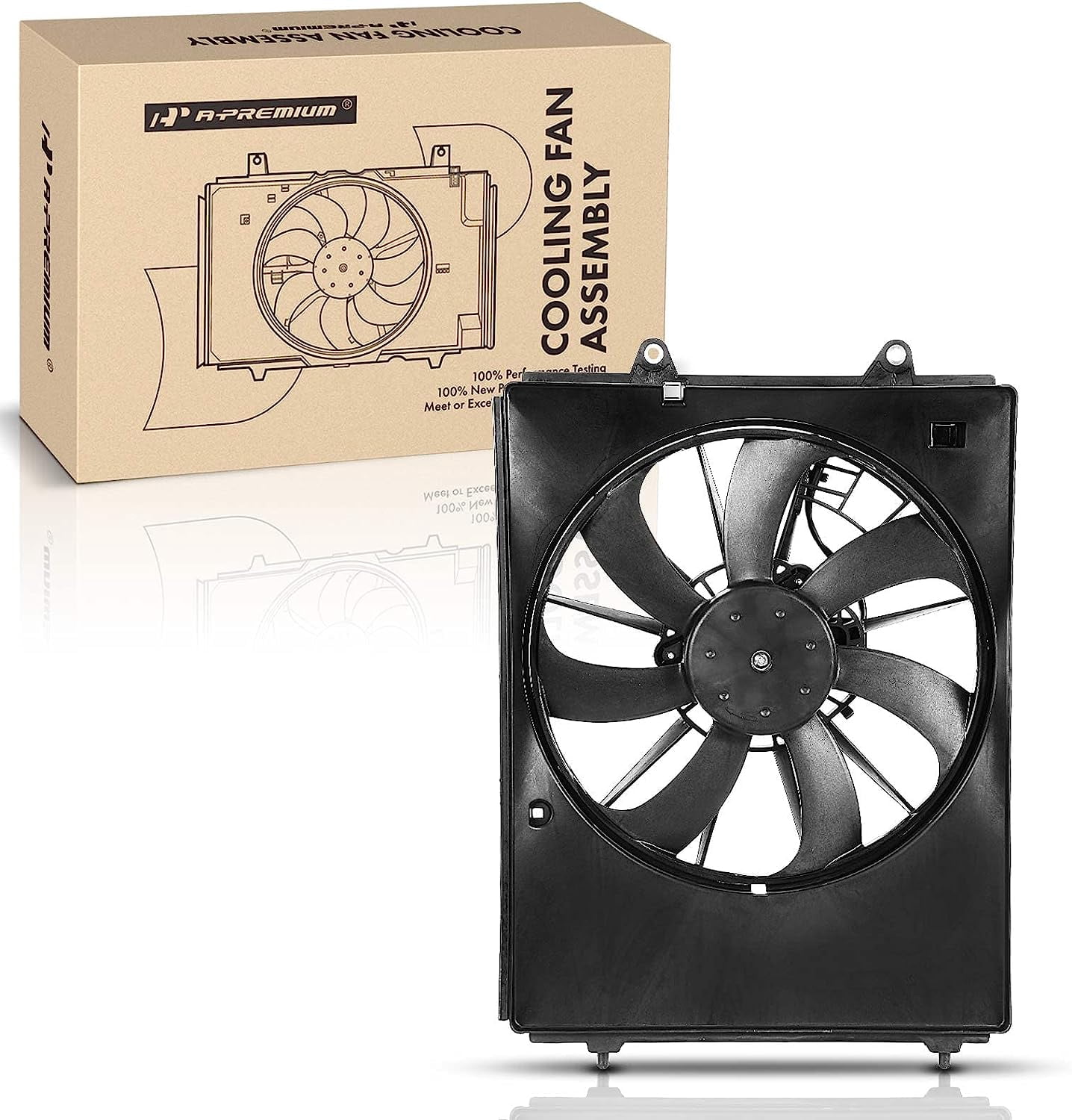 A-Premium A/C Condenser Fan Assembly with Shroud Compatible with Honda ...
