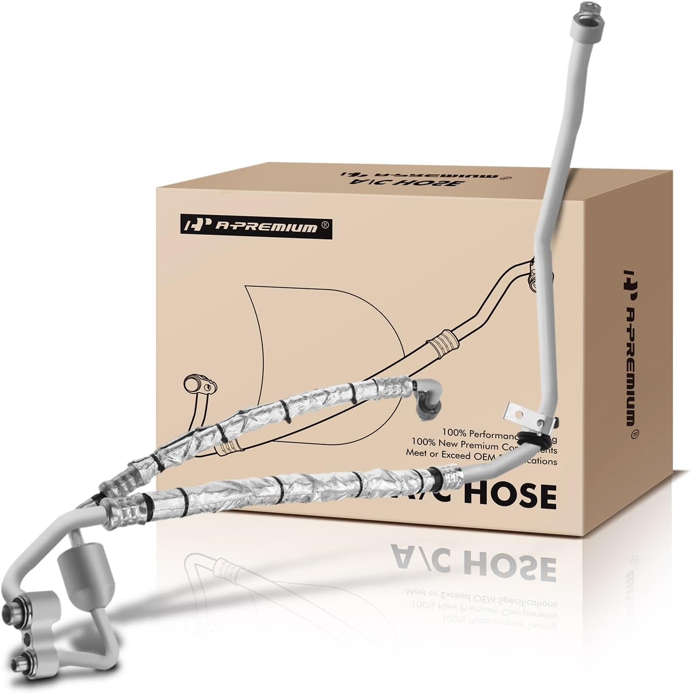 A-Premium A/C Suction and Discharge Line Assembly Hose Compatible with ...