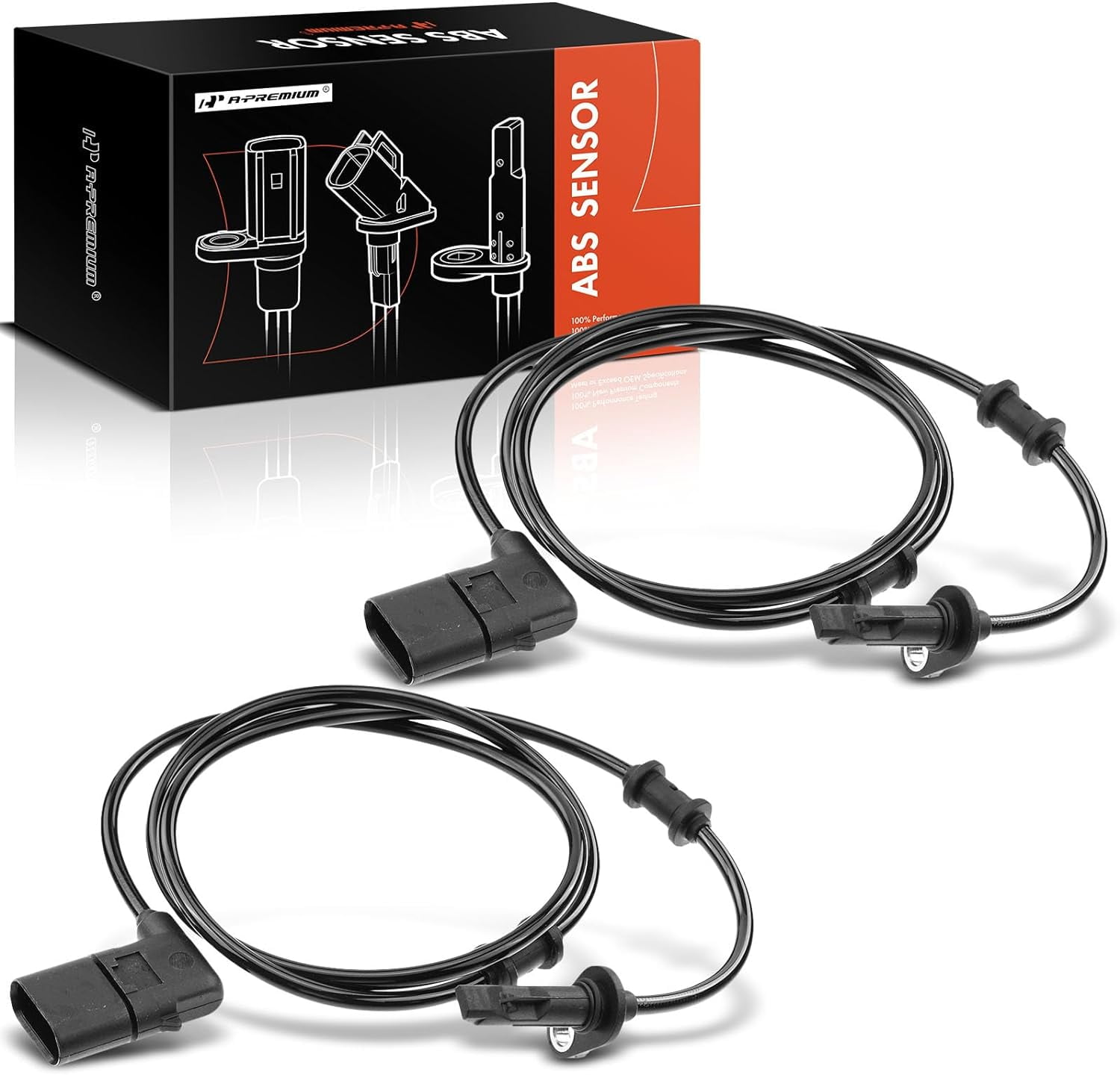 A-Premium ABS Wheel Speed Sensor Compatible with Mercedes-Benz Models ...