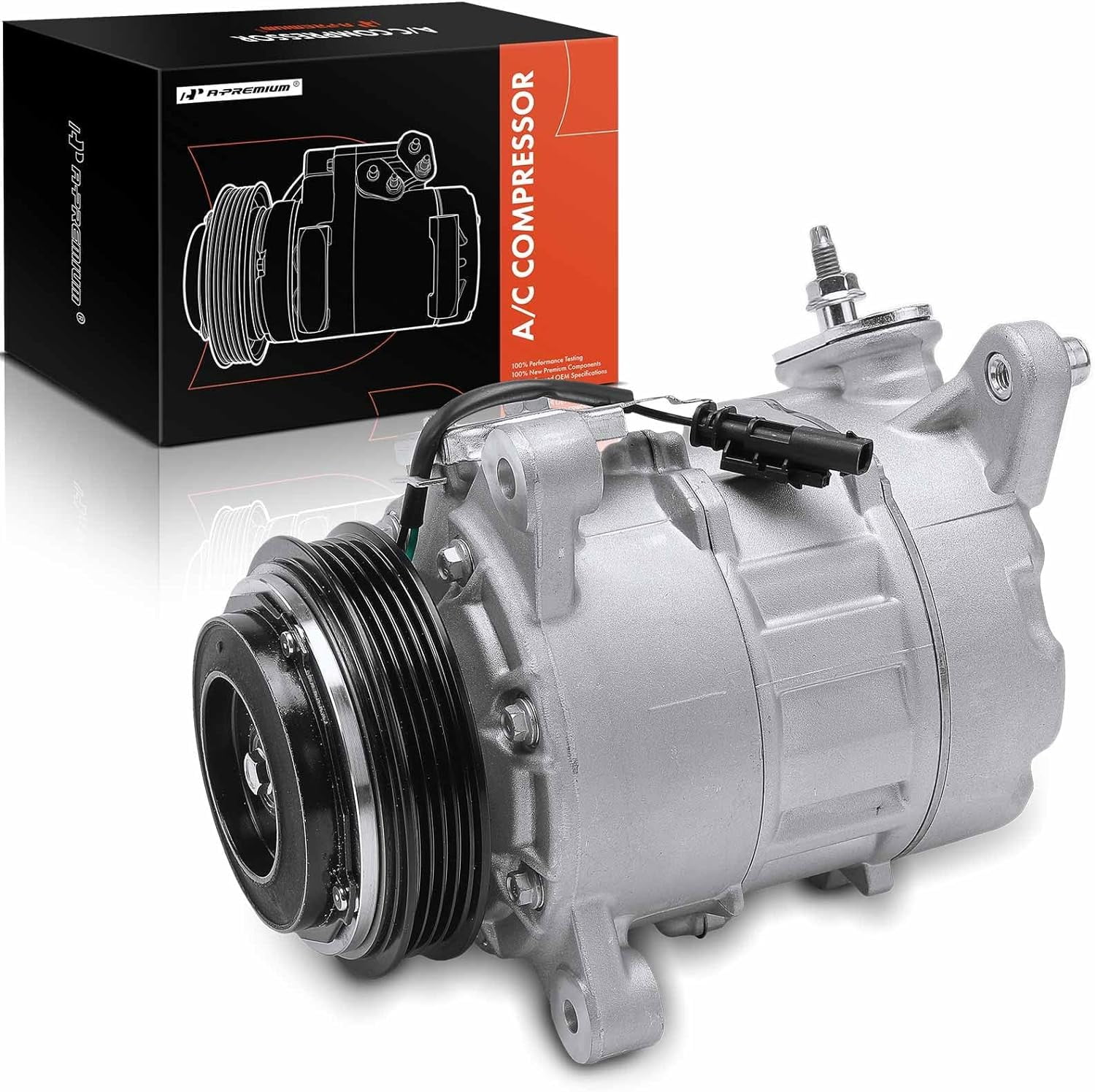 A-Premium Air Conditioner AC Compressor with Clutch Compatible with ...
