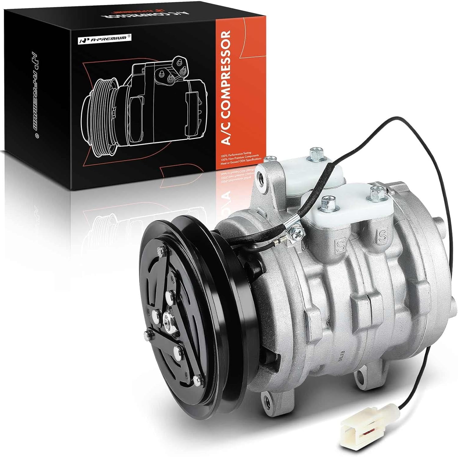A-Premium Air Conditioner AC Compressor with Clutch Compatible with ...