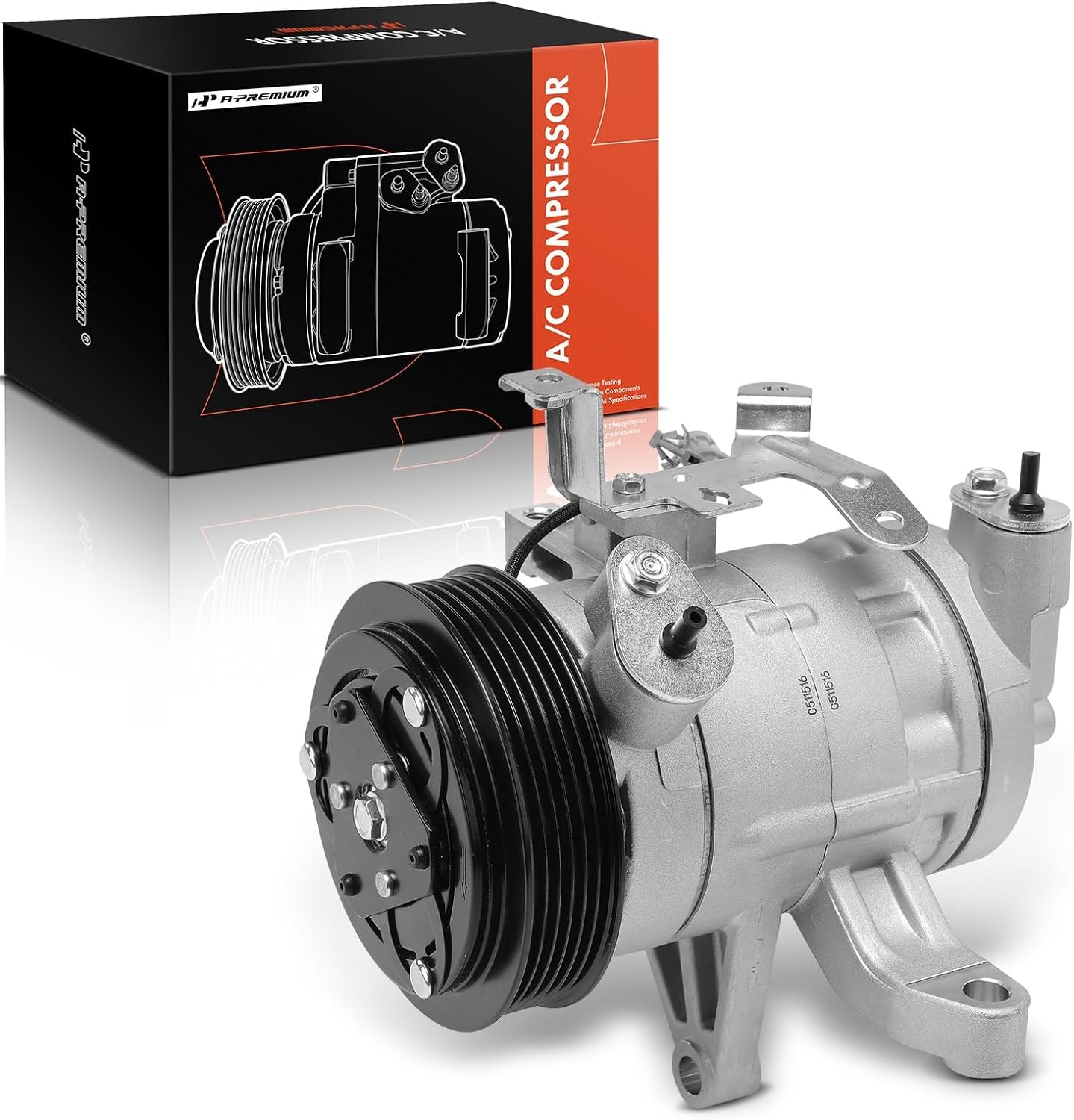 A-Premium Air Conditioner AC Compressor with Clutch Compatible with ...