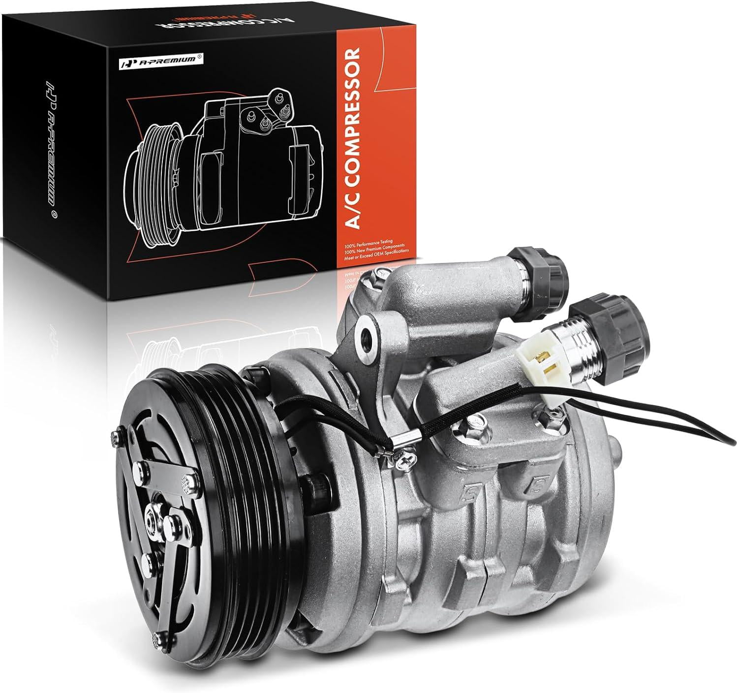 A-Premium Air Conditioner AC Compressor with Clutch Compatible with ...