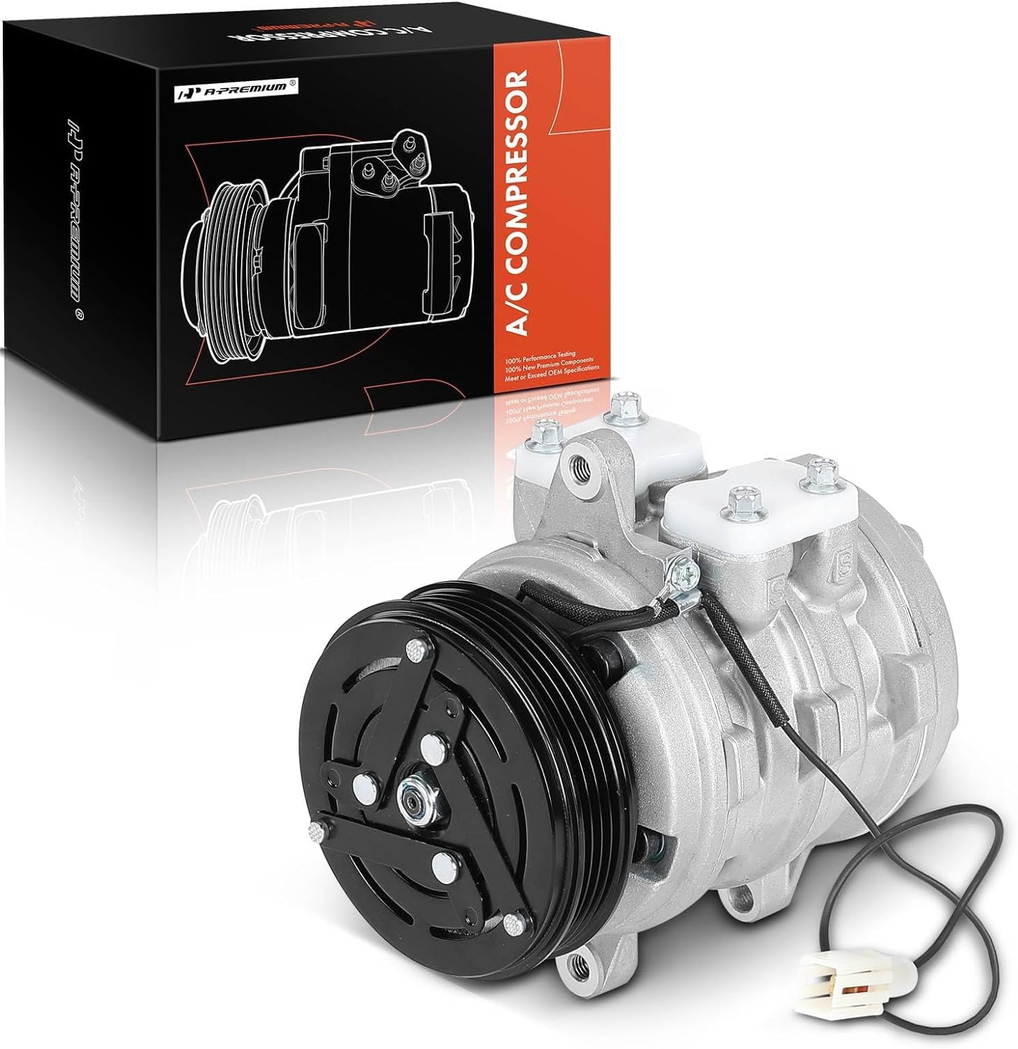 A-Premium Air Conditioner AC Compressor with Clutch Compatible with ...