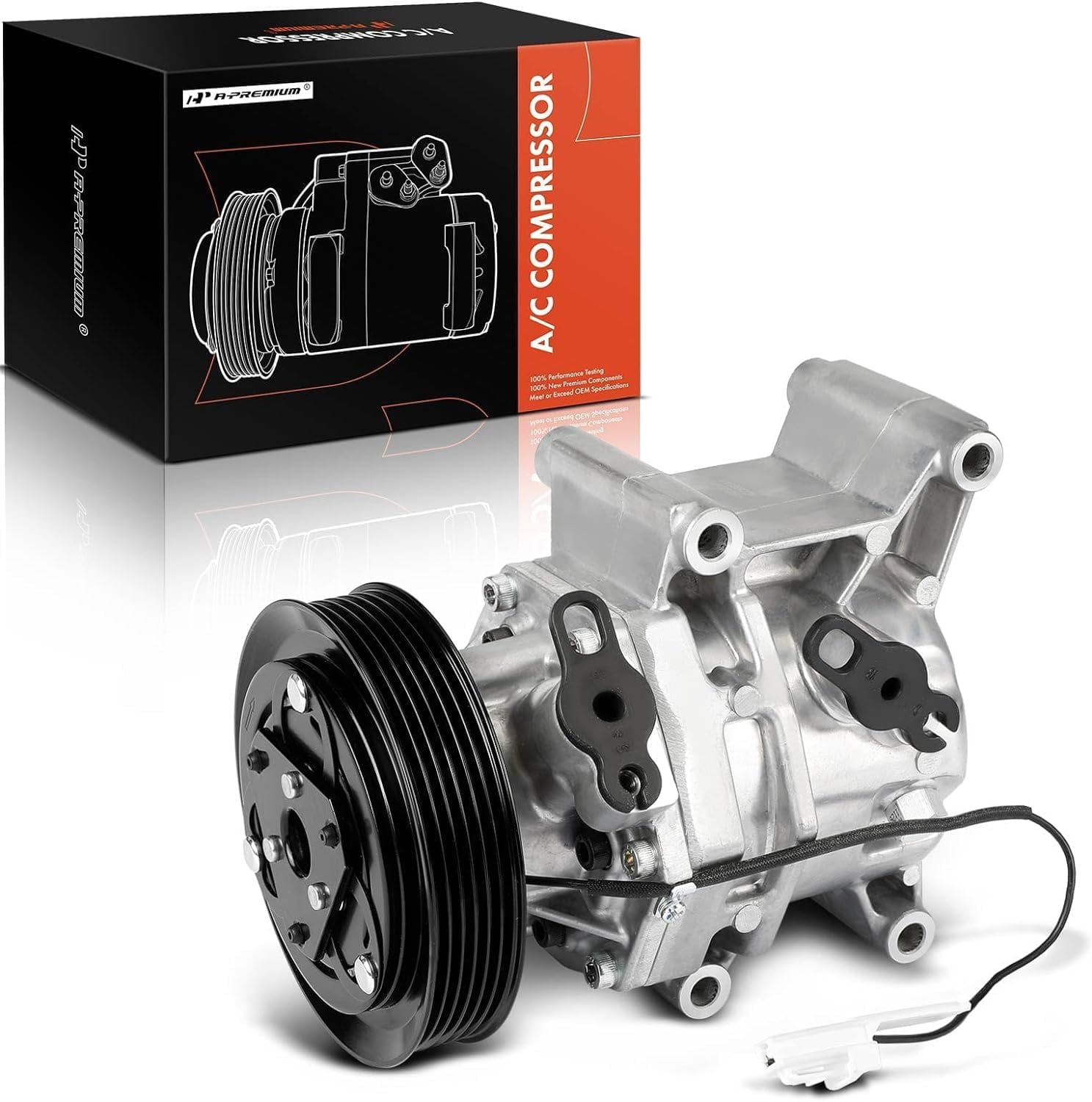 A-Premium Air Conditioner AC Compressor with Clutch Compatible with ...