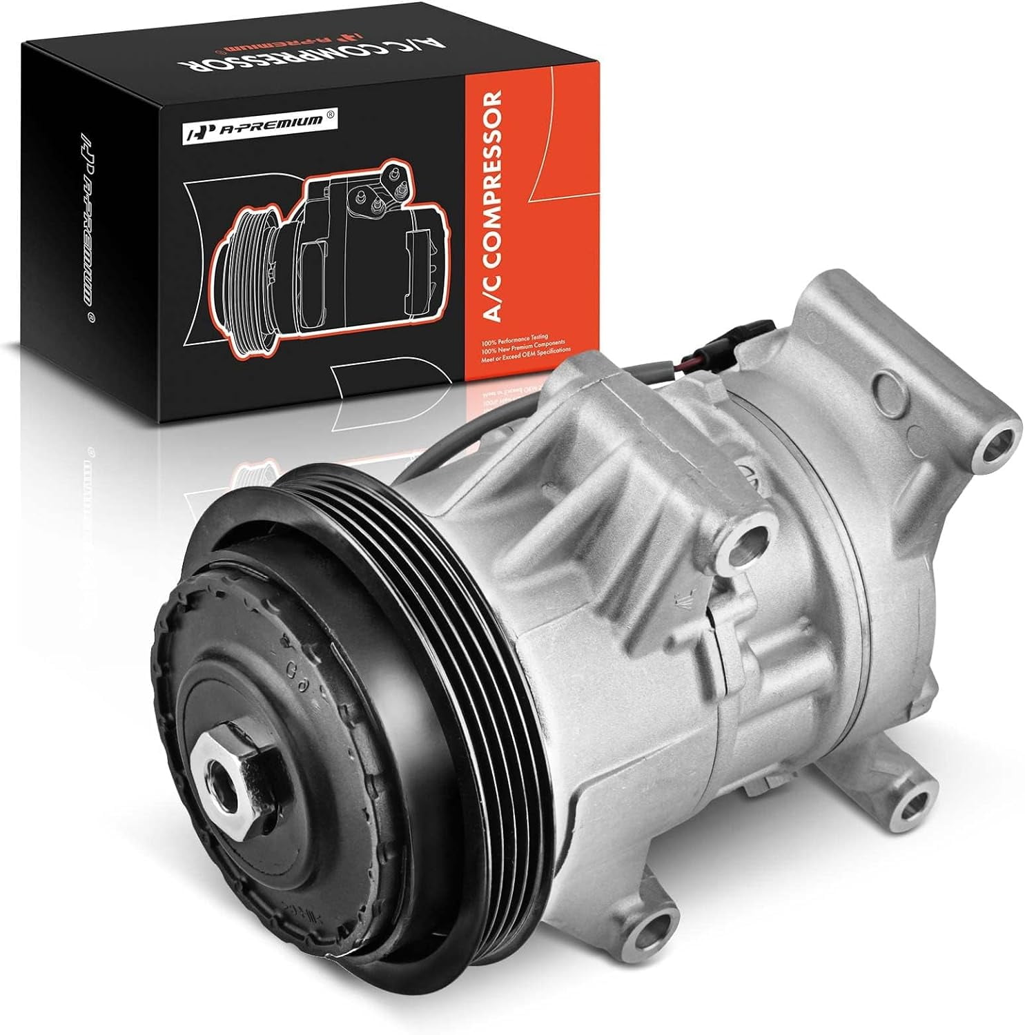 A-Premium Air Conditioner AC Compressor with Clutch Compatible with ...