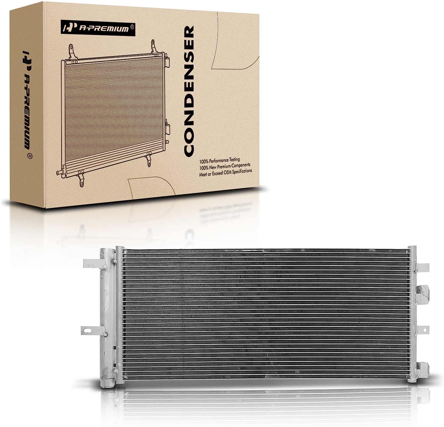 A-Premium Air Conditioning A/C Condenser Compatible with Ford Fusion ...