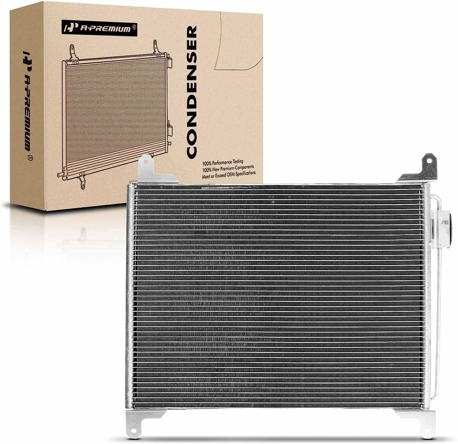 A-Premium Air Conditioning A/C Condenser Compatible with Freightliner ...