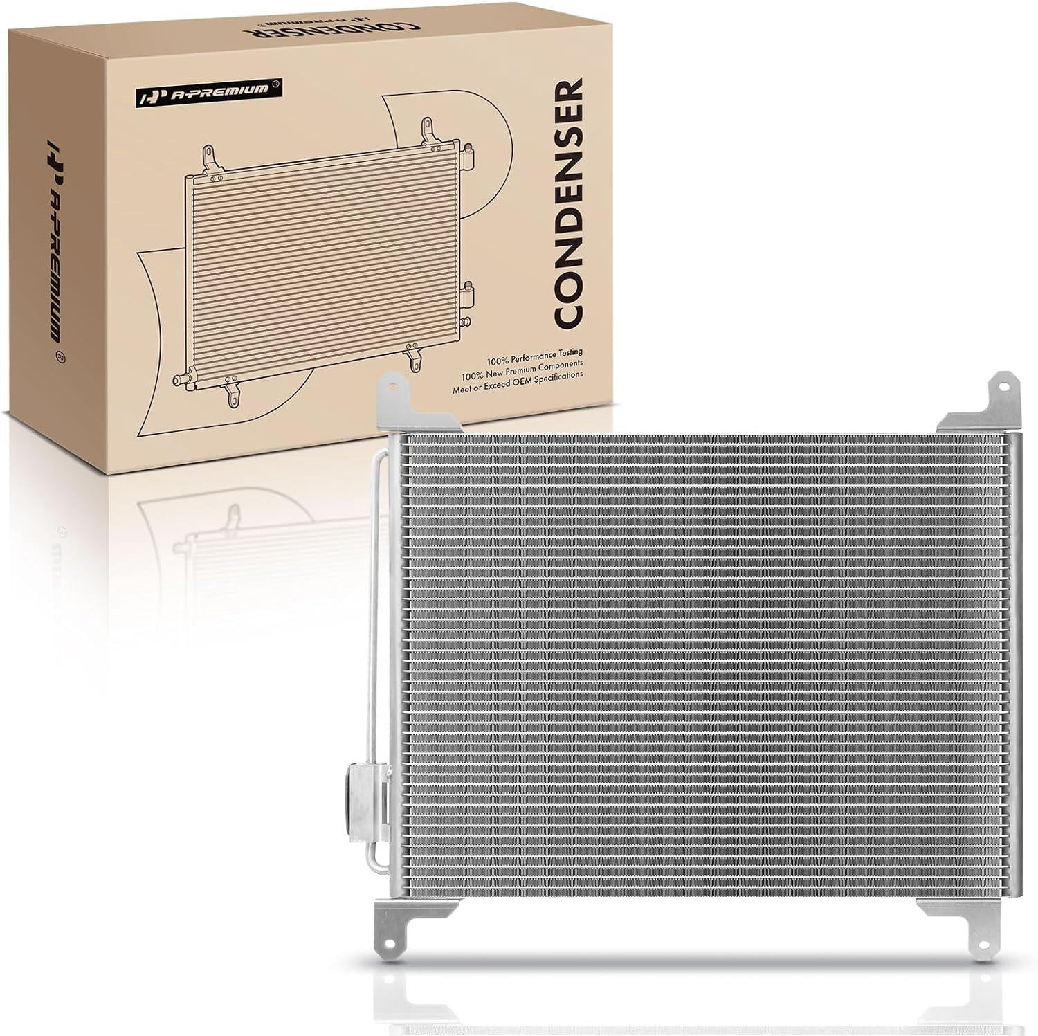 A-Premium Air Conditioning A/C Condenser Compatible with Freightliner ...