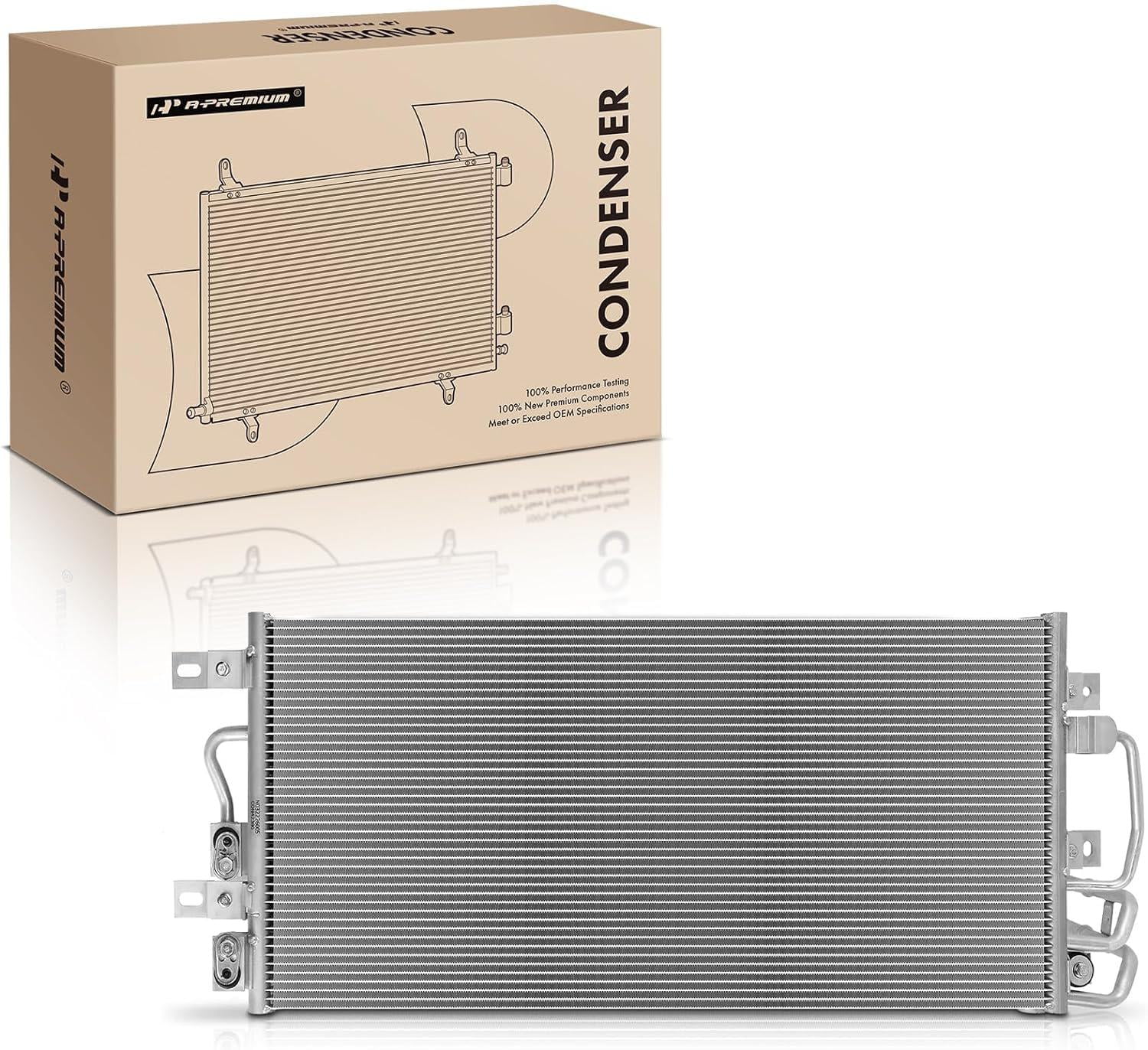 A-Premium Air Conditioning A/C Condenser Compatible with Mercedes-Benz ...