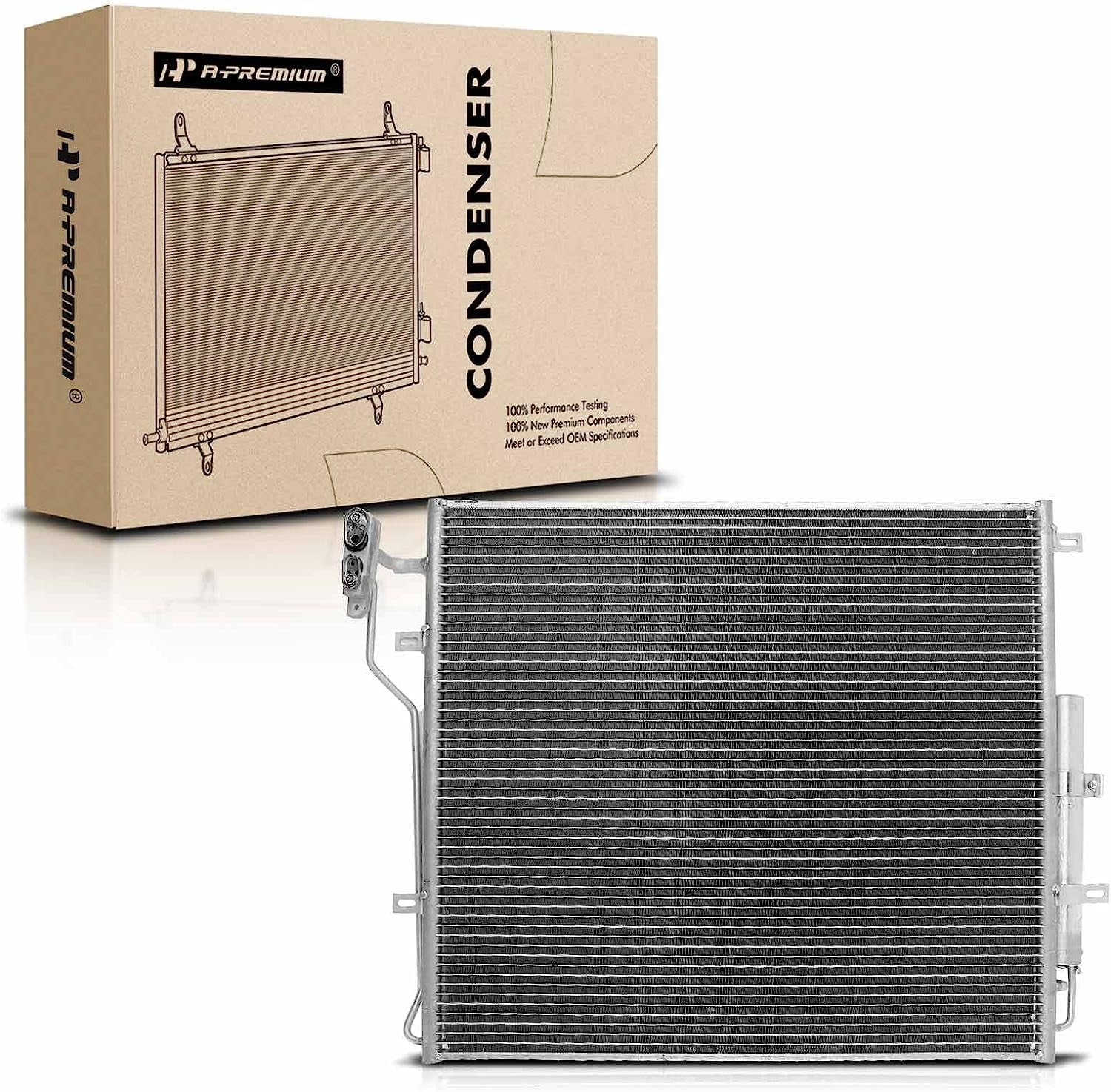 A-Premium Air Conditioning A/C Condenser Compatible with Land Rover LR4 ...