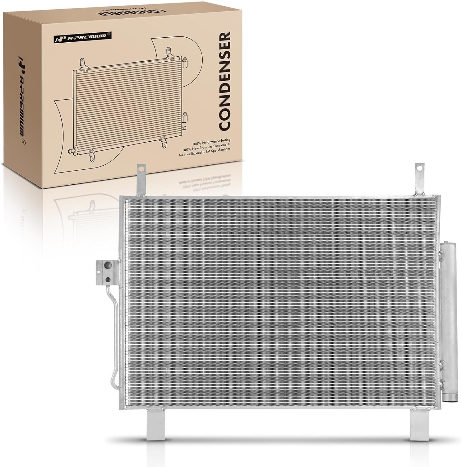 A-Premium Air Conditioning A/C Condenser Compatible with Nissan ...