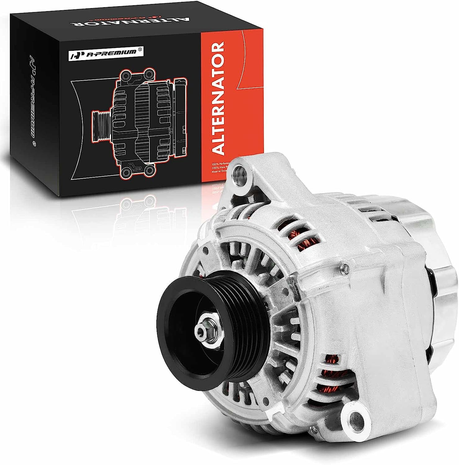 A-Premium Alternator Compatible with Lexus IS300 2001-2005, GS300 1998-2005, 3.0L, 12V 100A 6 ...