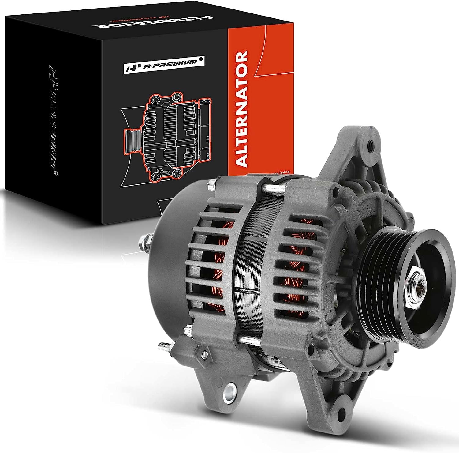 A-Premium Alternator Compatible with Mercruiser Model 350 Mag MPI (Gen +), Model 4.3L (Gen ...