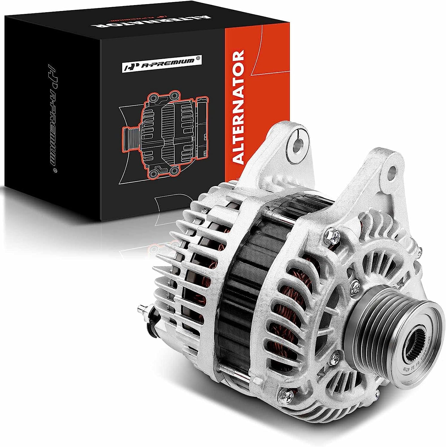 A-Premium Alternator Compatible with Nissan Sentra 2017-2018 L4 1.6L, Juke 2011-2017 L4 1.6L ...