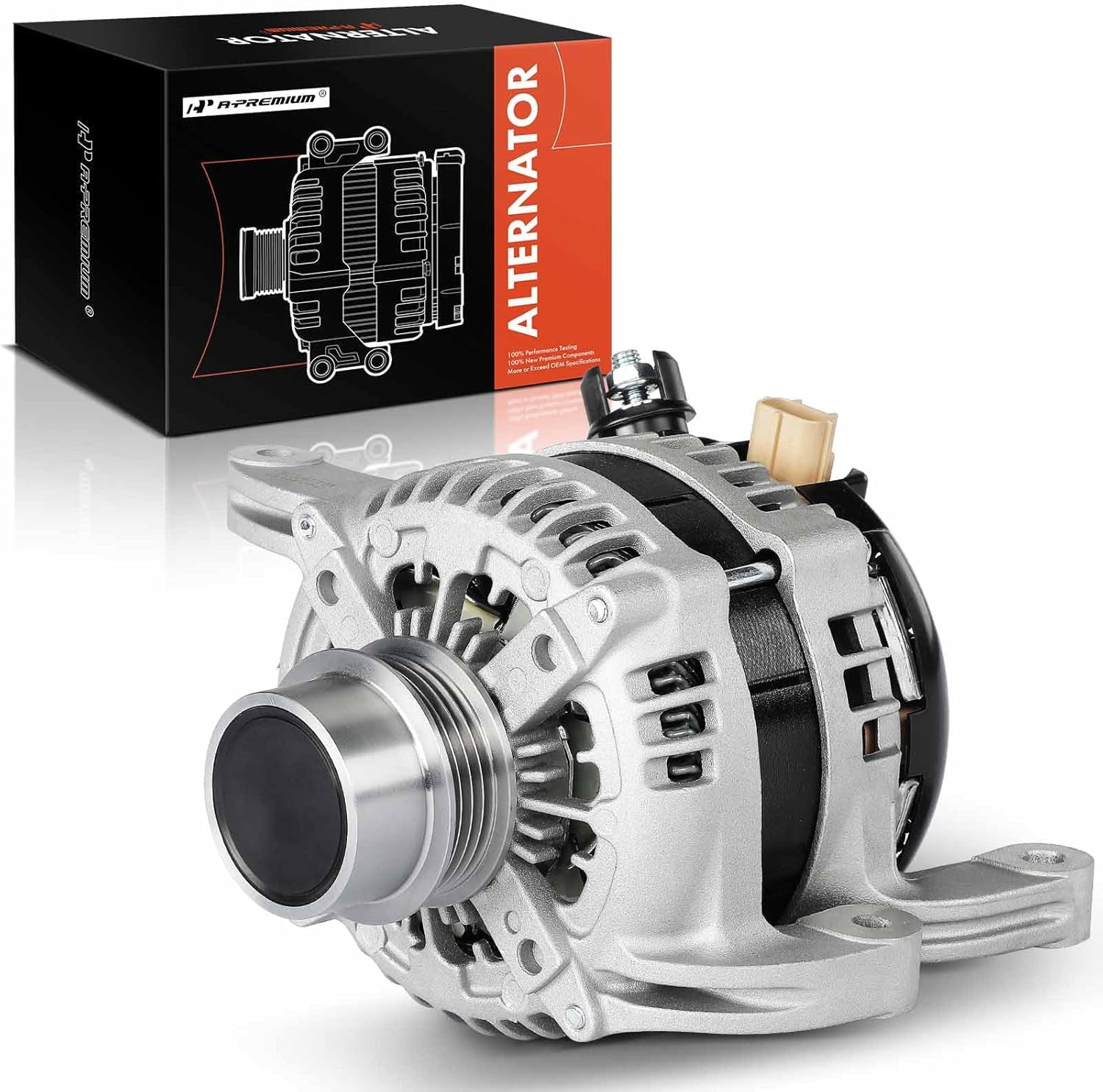 A-Premium Alternator Compatible with Ford Mustang 2015-2023 2.3L, 12V ...