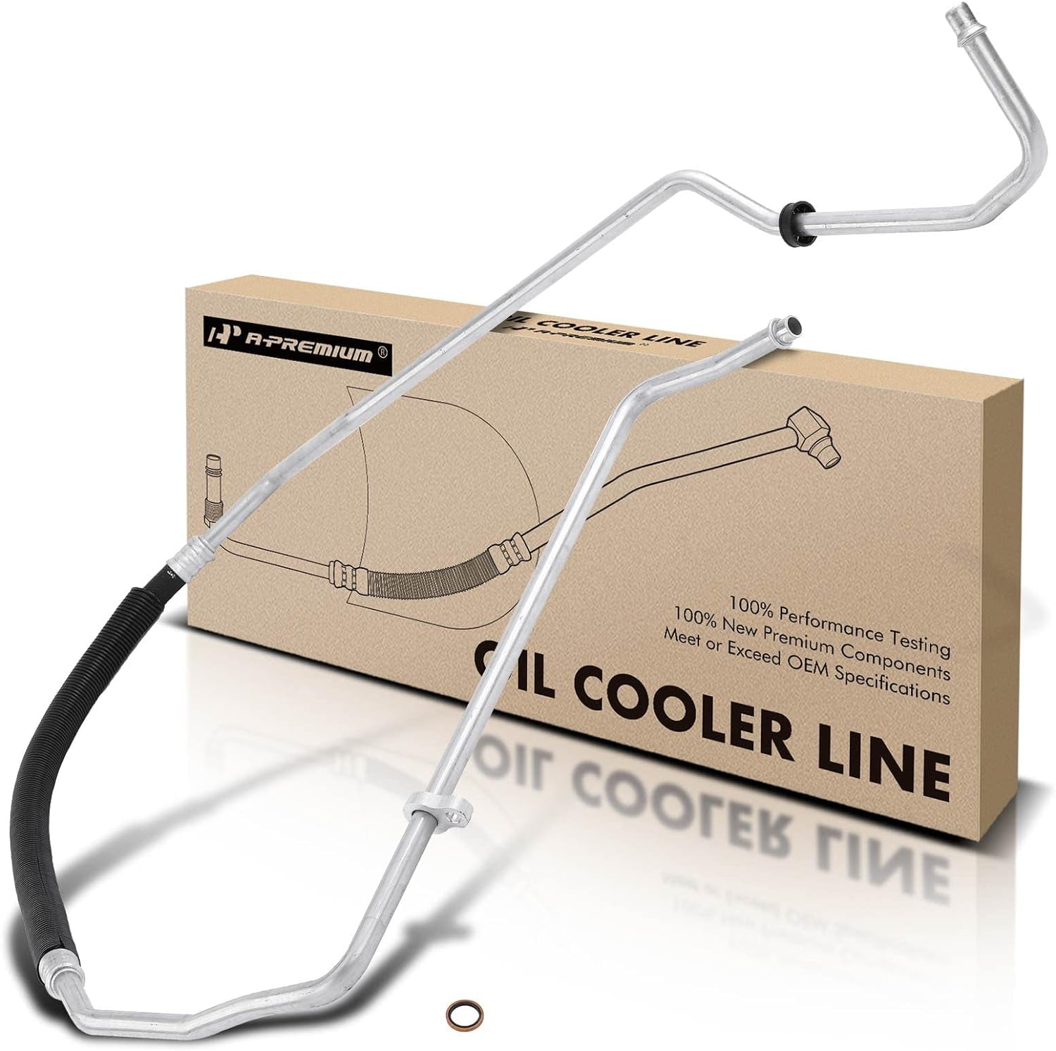 A-Premium Automatic Transmission Oil Cooler Line Hose Assembly ...
