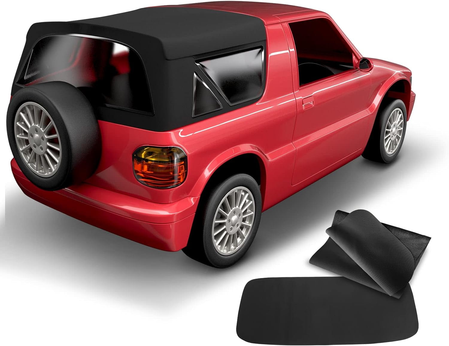 A-Premium Black Convertible Soft Top Compatible with Kia Sportage 1996 ...