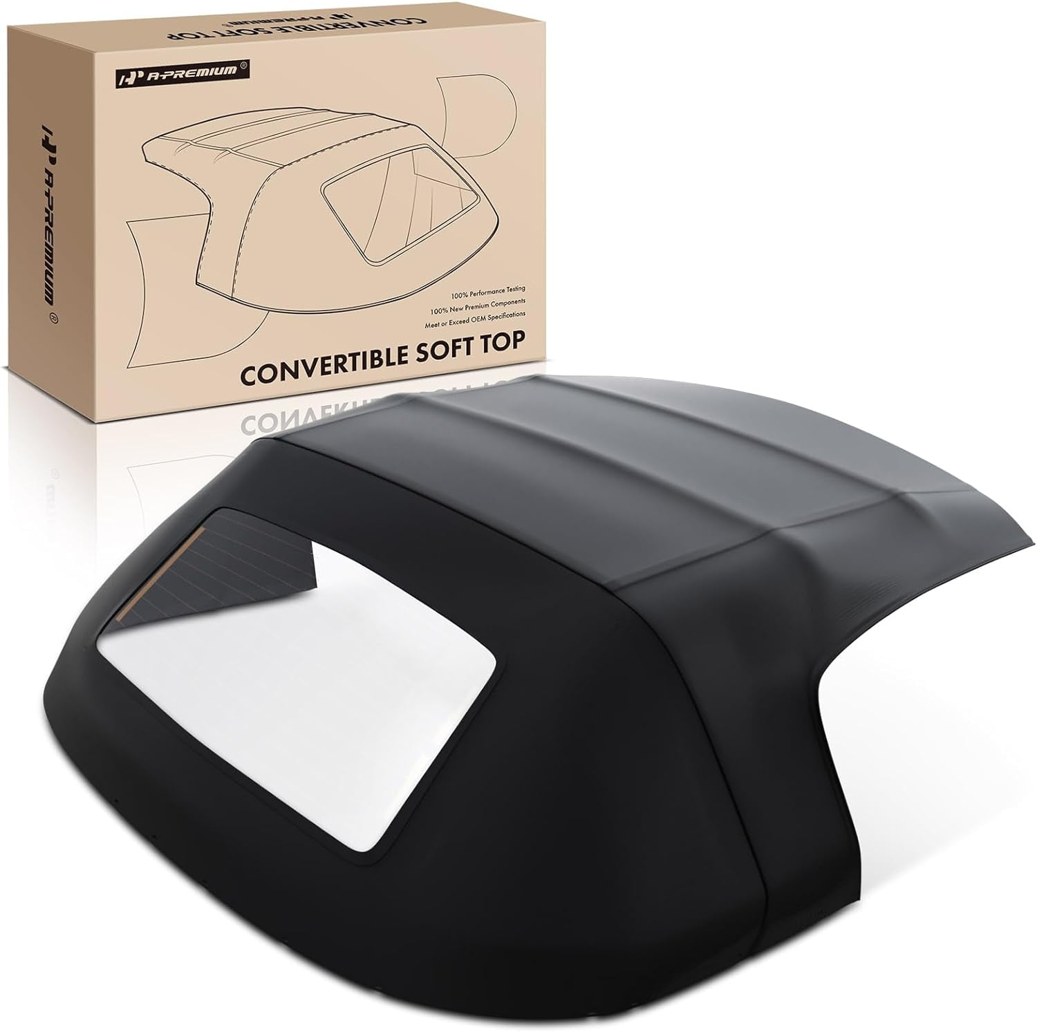 A-Premium Black Convertible Soft Top Compatible with Mazda MX-5 Miata ...