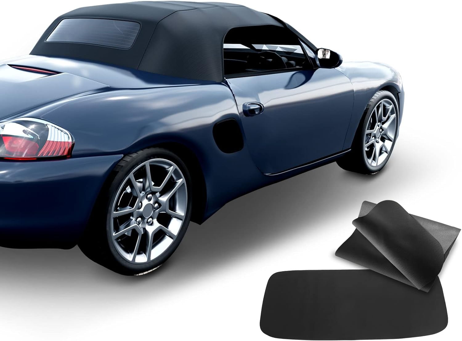 A-Premium Black Convertible Soft Top Compatible with Porsche Boxster ...
