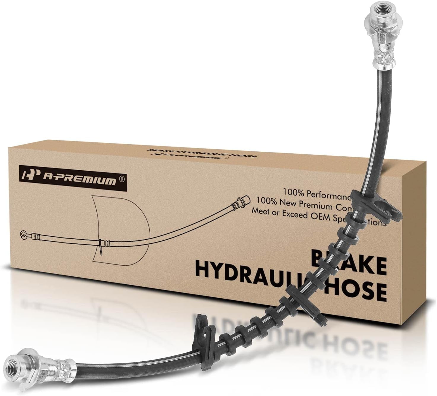 A-Premium Brake Hydraulic Hose Compatible with Select Chrysler, Dodge ...