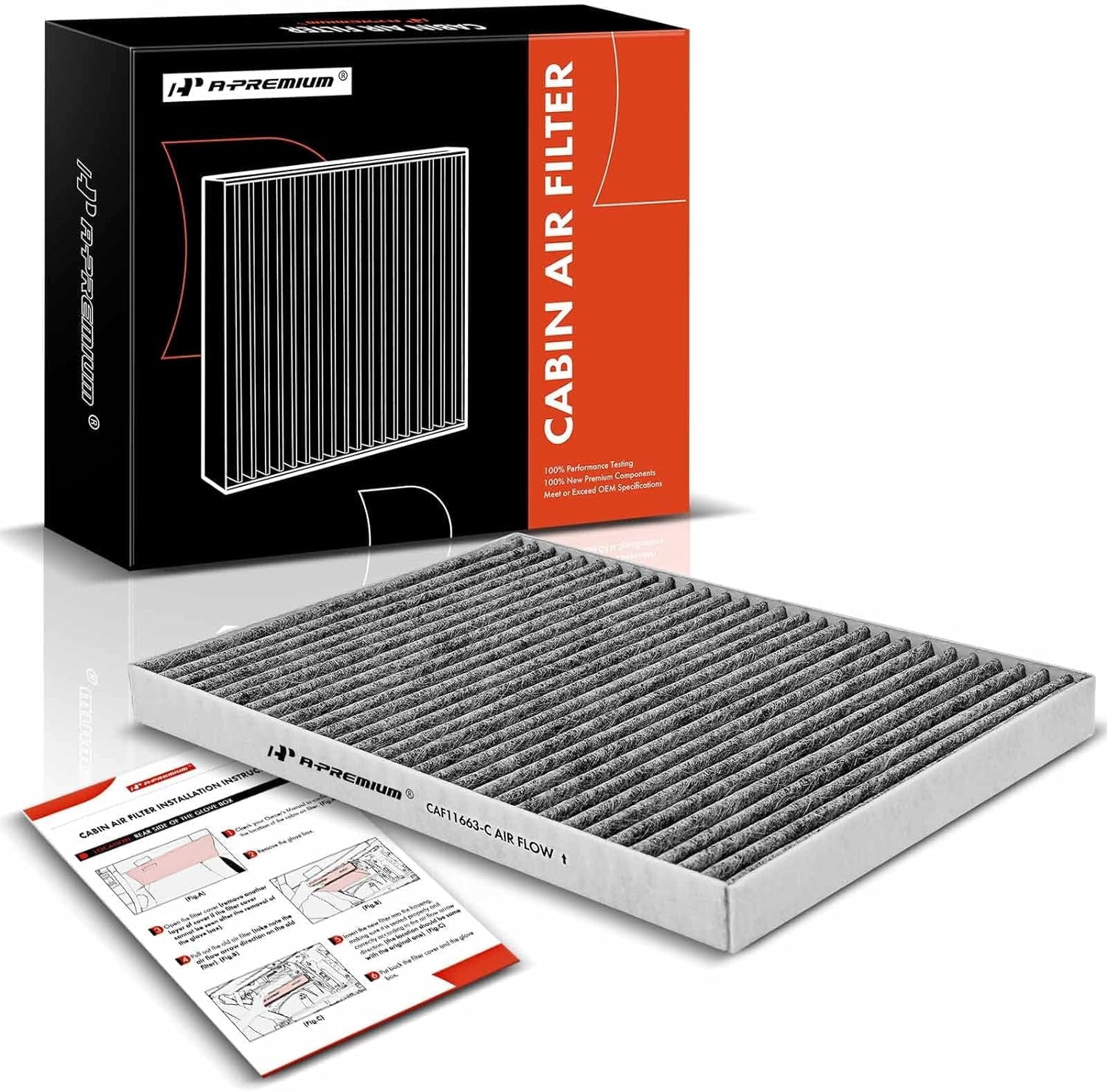 A-Premium Cabin Air Filter, Carbon, Compatible with Buick Enclave ...